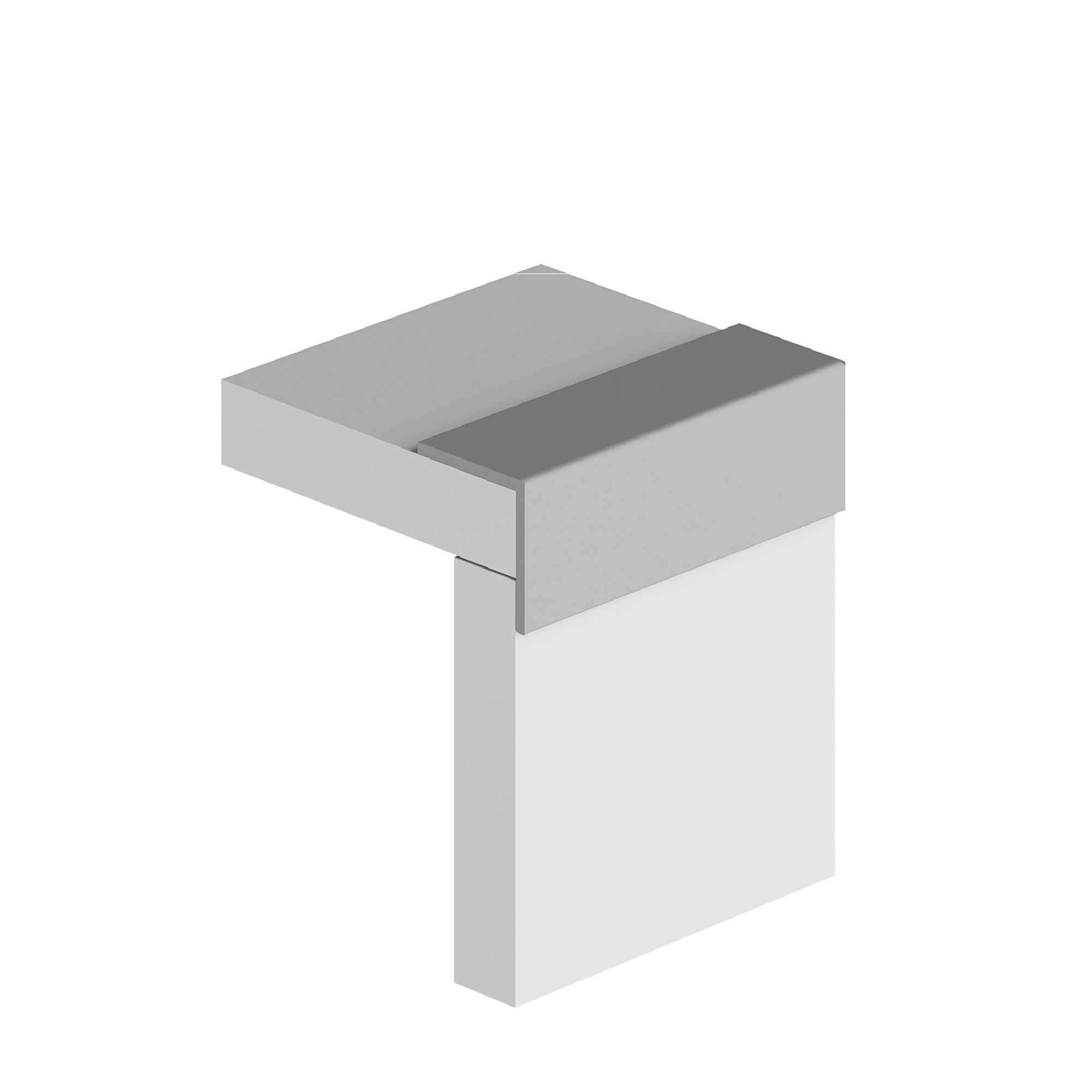 Triton Panel external corner joint (W)11mm (T)11mm - Gloss chrome effect