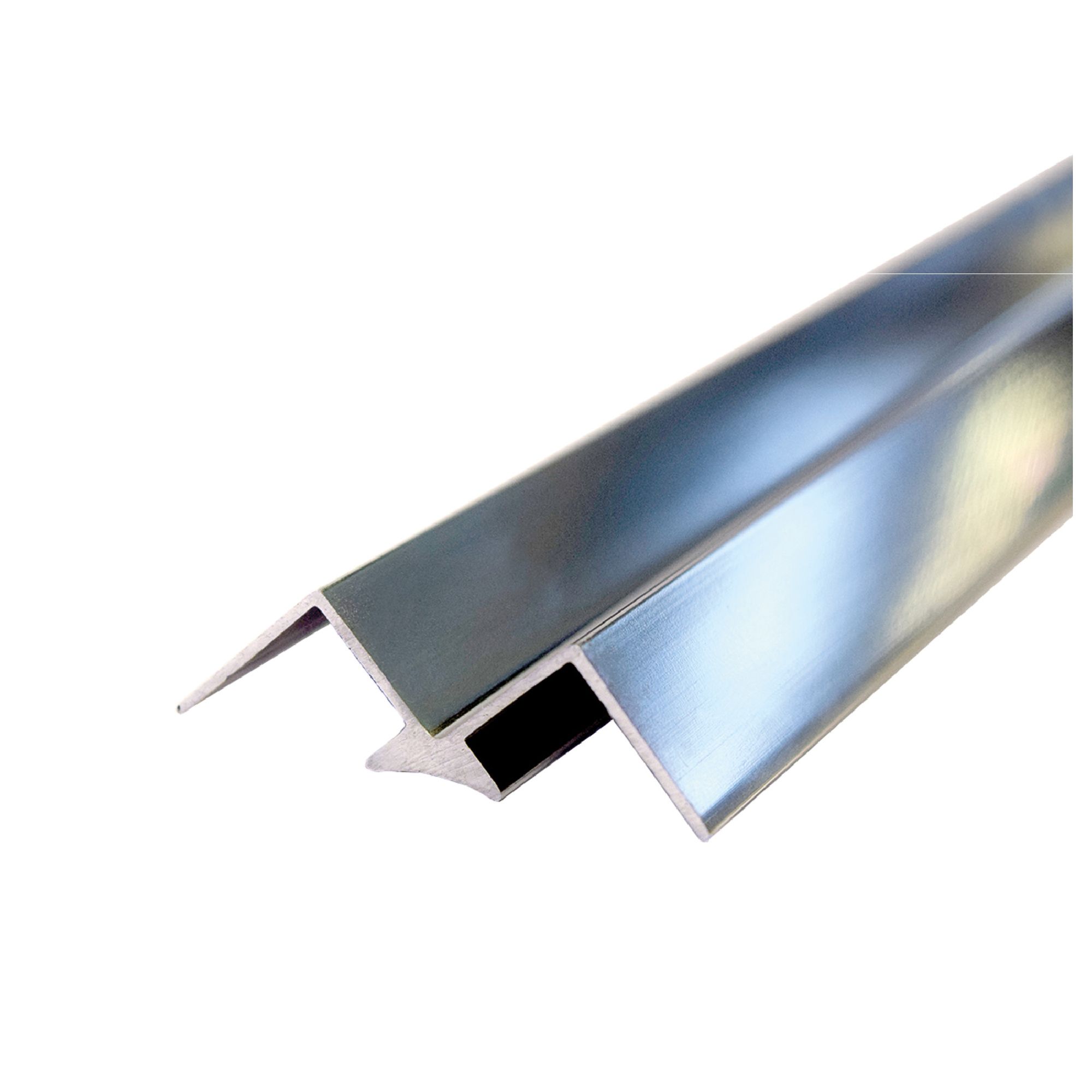 Triton Panel internal corner joint (W)11mm (T)11mm - Gloss chrome effect