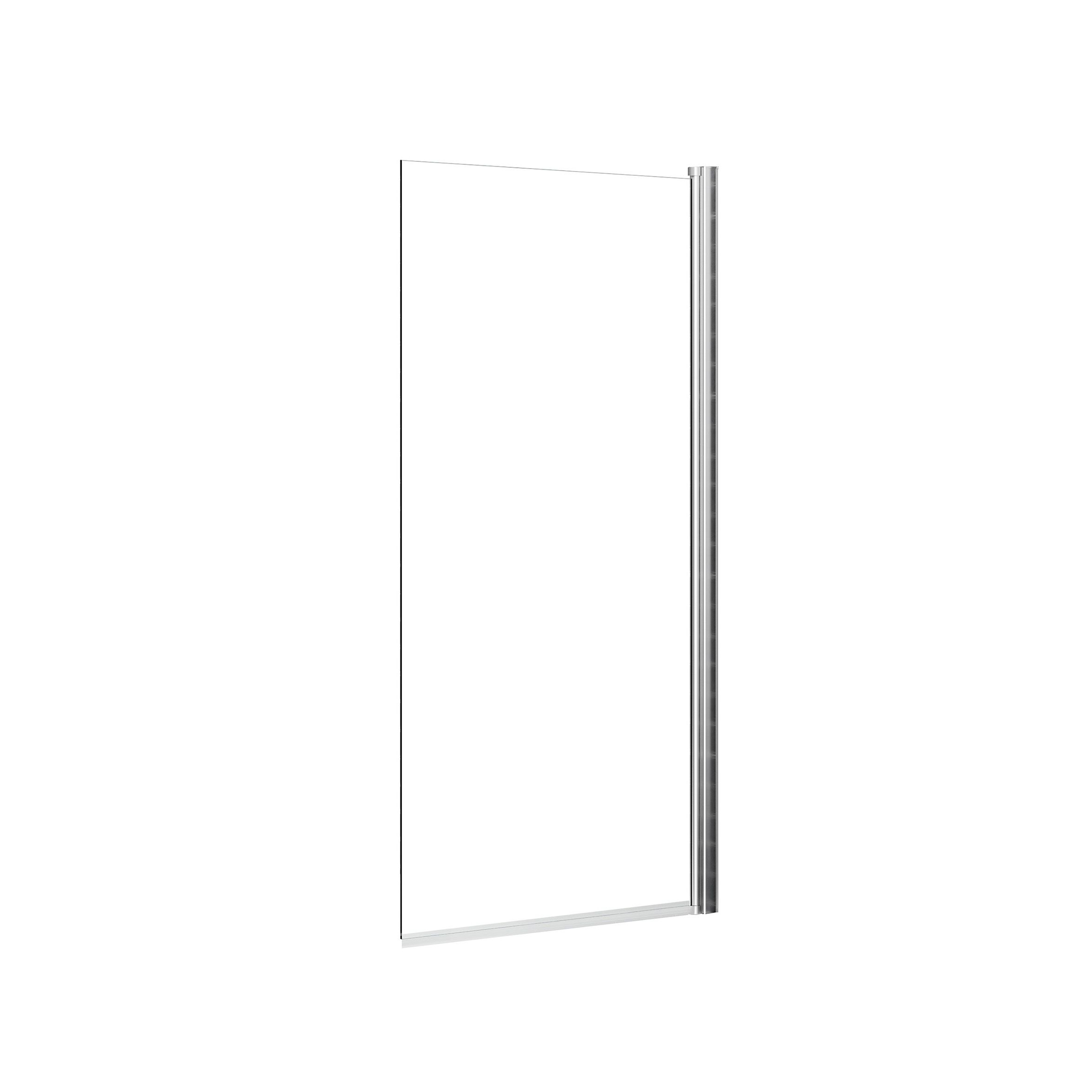 Triton Straight 1 panel Bath screen, (W) 800mm (H) 1500mm
