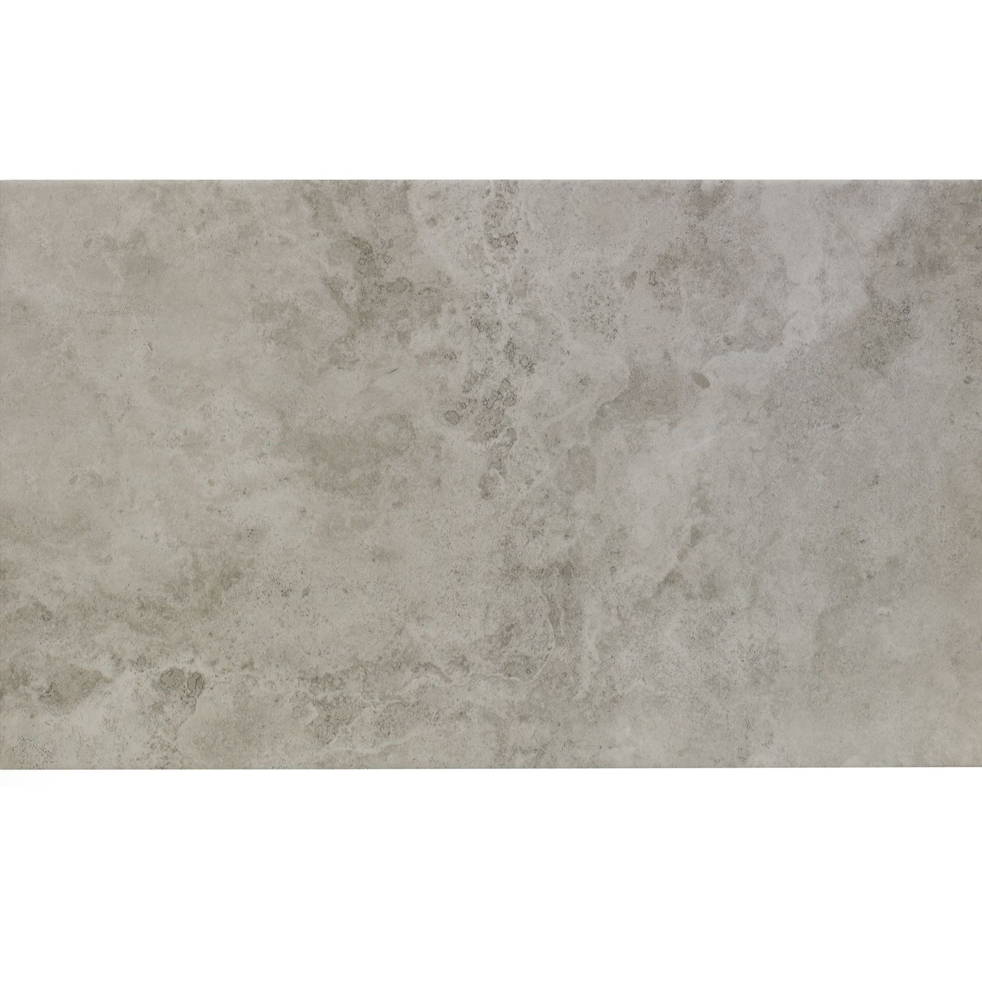 Troy Oscano Light Grey Matt Stone effect Ceramic Wall & floor Tile Sample | DIY at B&Q