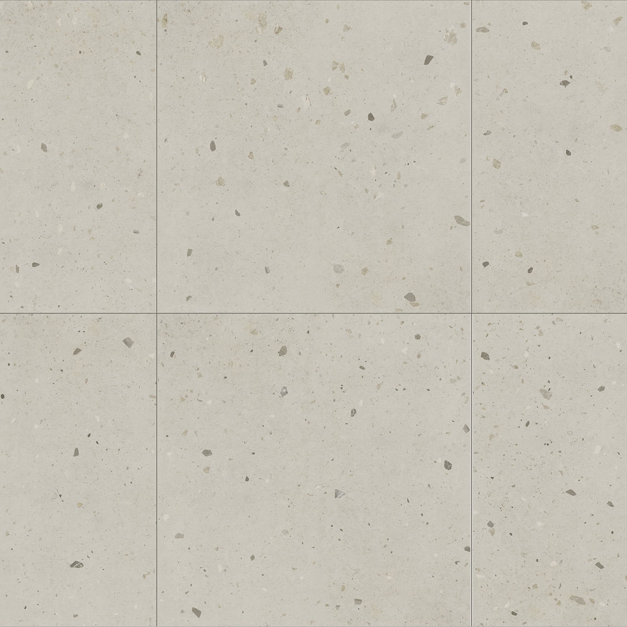 Tulum Grey Matt Terrazzo Stone effect Porcelain Indoor Wall & floor ...
