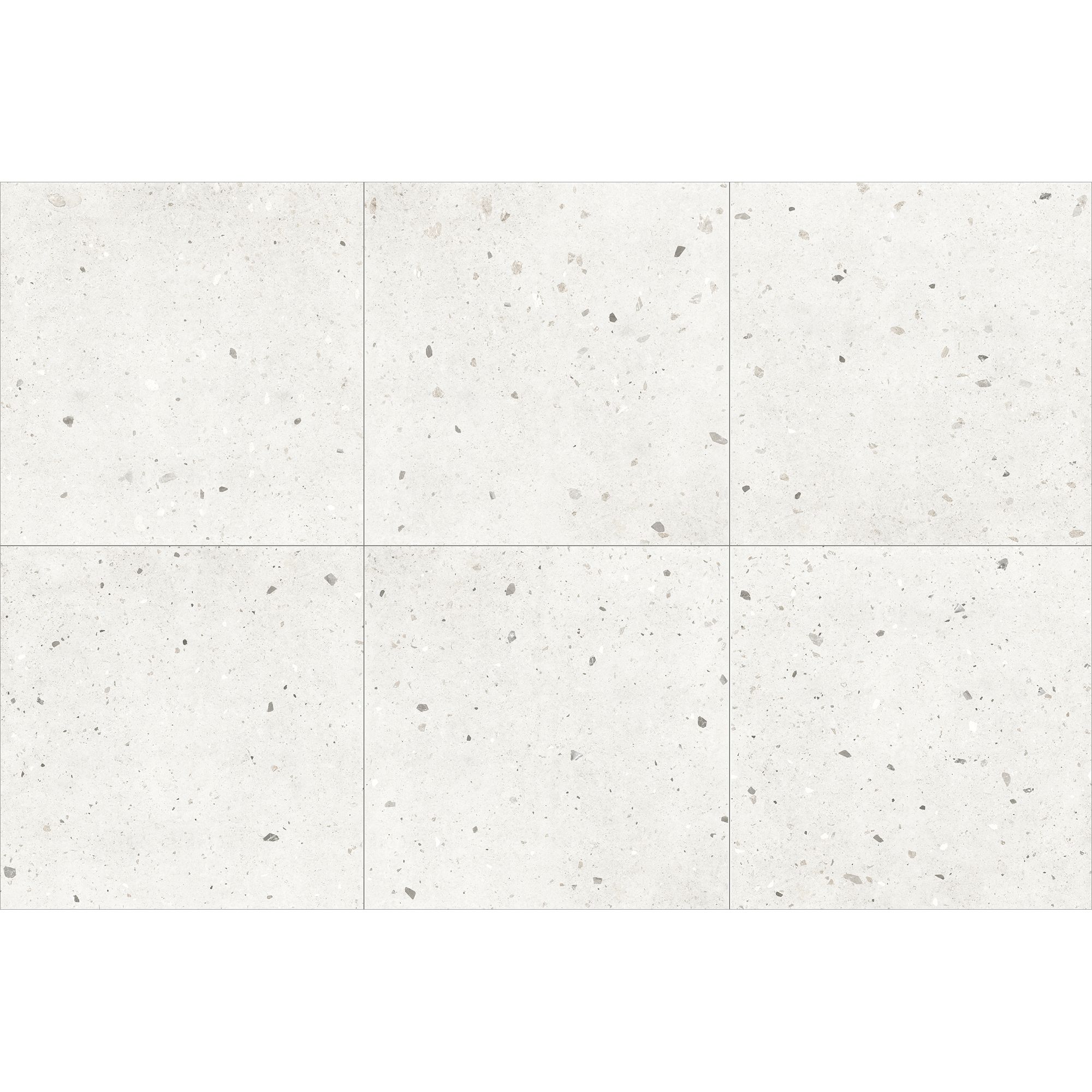 Tulum Ivory Matt Terrazzo Stone effect Porcelain Indoor Wall & floor ...