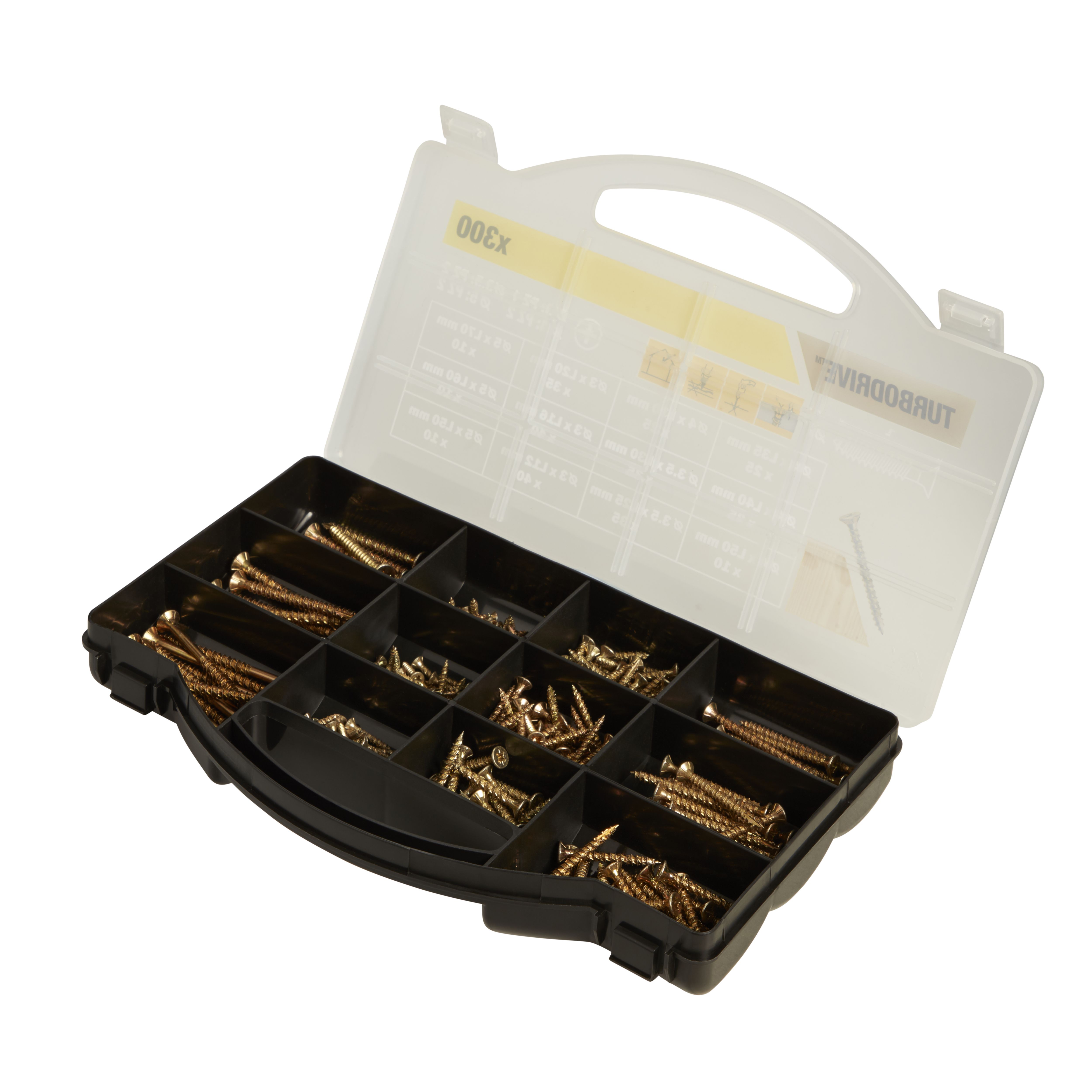 TURBODRIVE ASSORTED WOOD SCREW PZ DOUBLE-COUNTERSUNK YELLOW-PASSIVATED ...