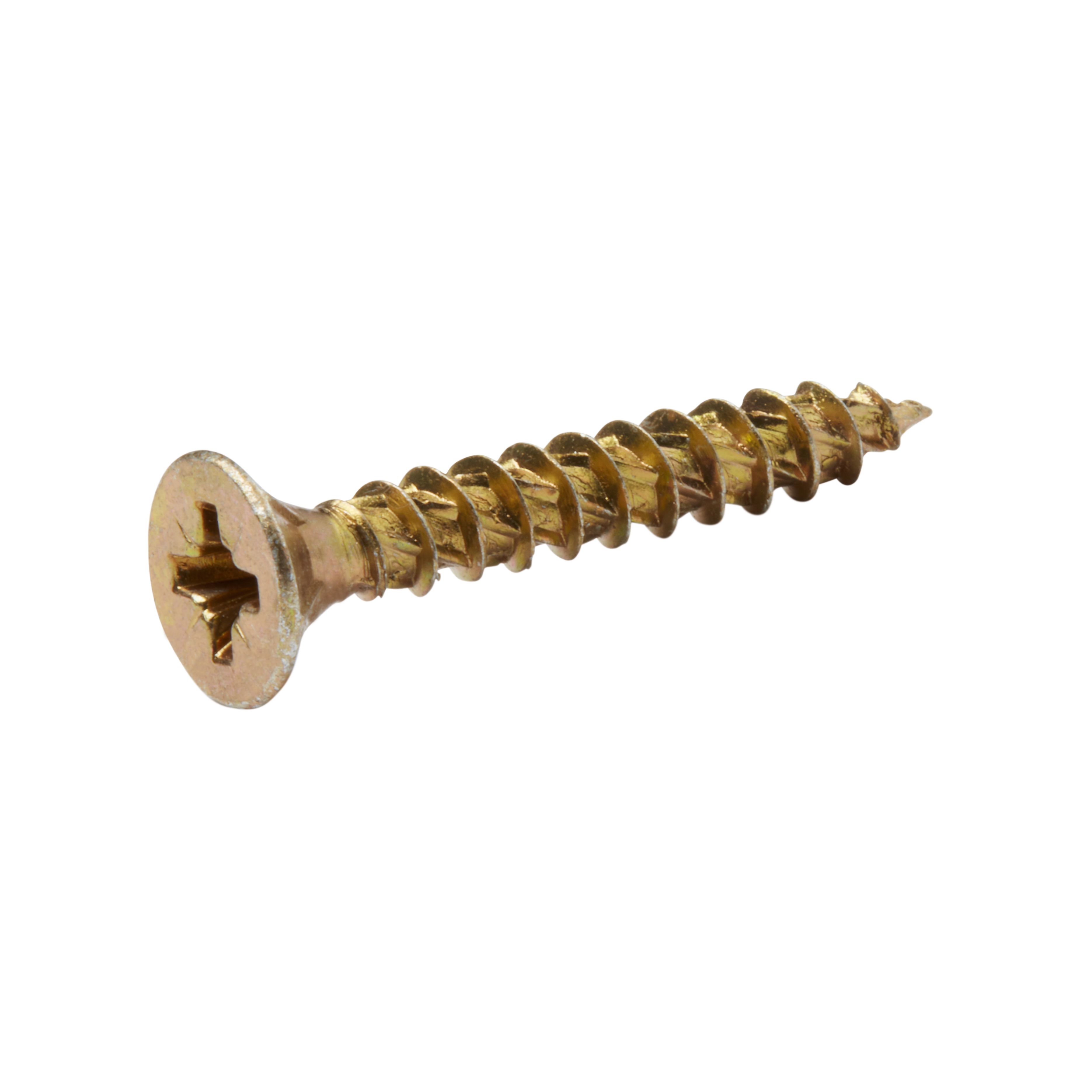 TurboDrive Pozidriv Yellow-passivated Steel Screw (Dia)6mm (L)40mm ...