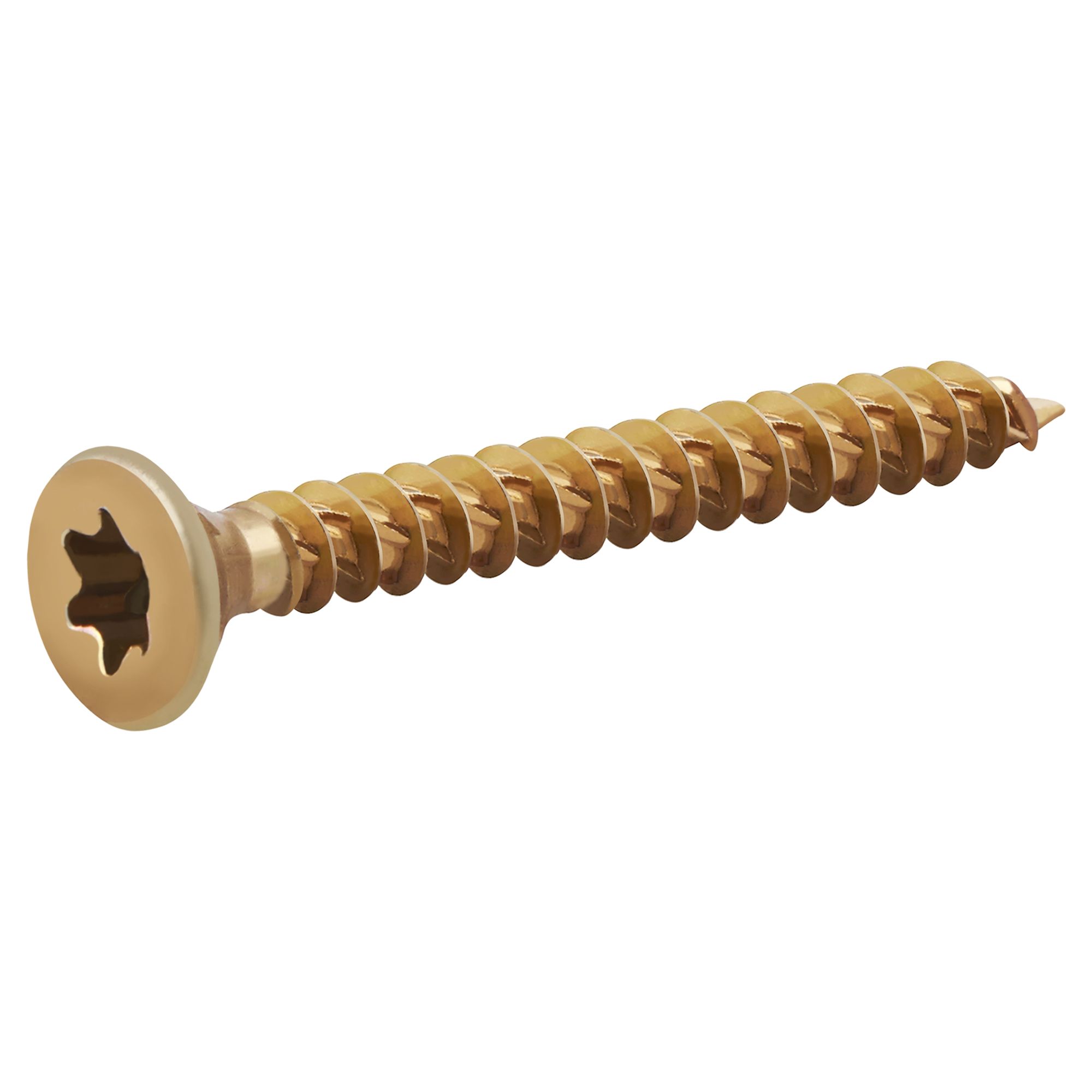 TurboDrive Torx Yellow-passivated Steel Screw (Dia)6mm (L)50mm, Pack of ...