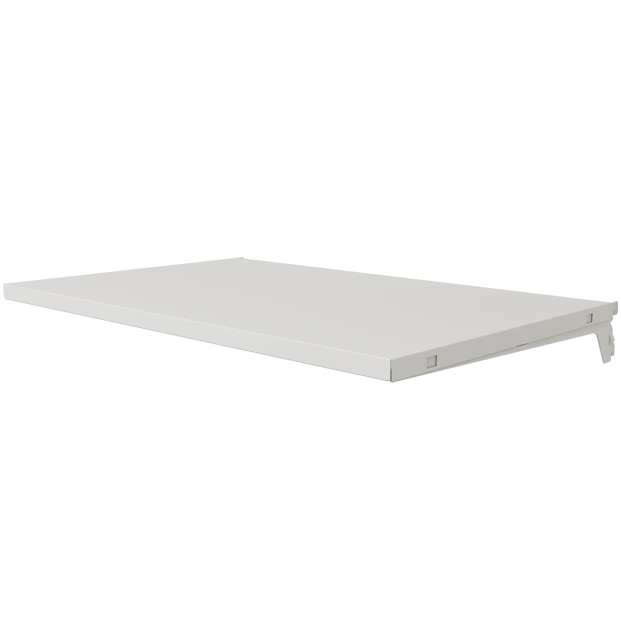 Twin slot White Rectangular Shelf (L)662mm (D)418mm | DIY at B&Q
