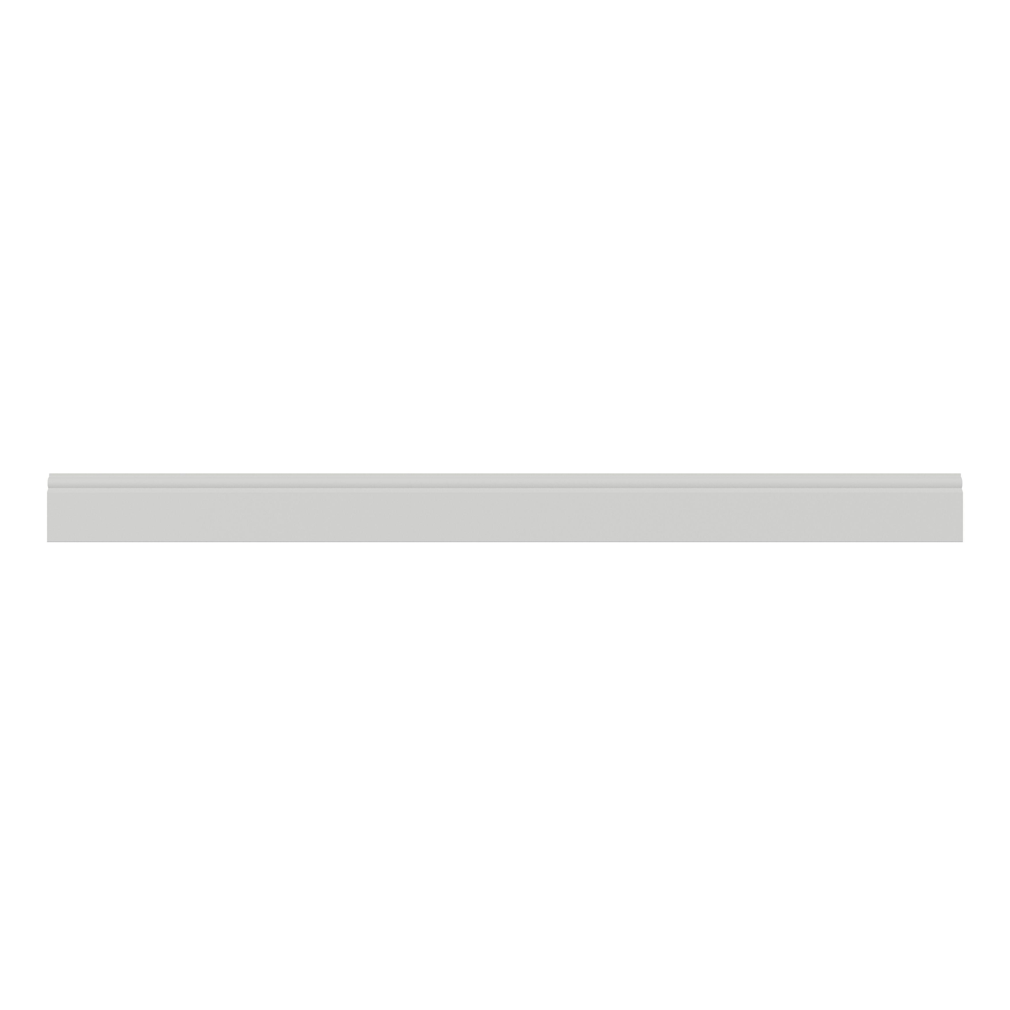 Tydeman Grey Painted wood effect Curved Stepped Plinth, (L)2400mm