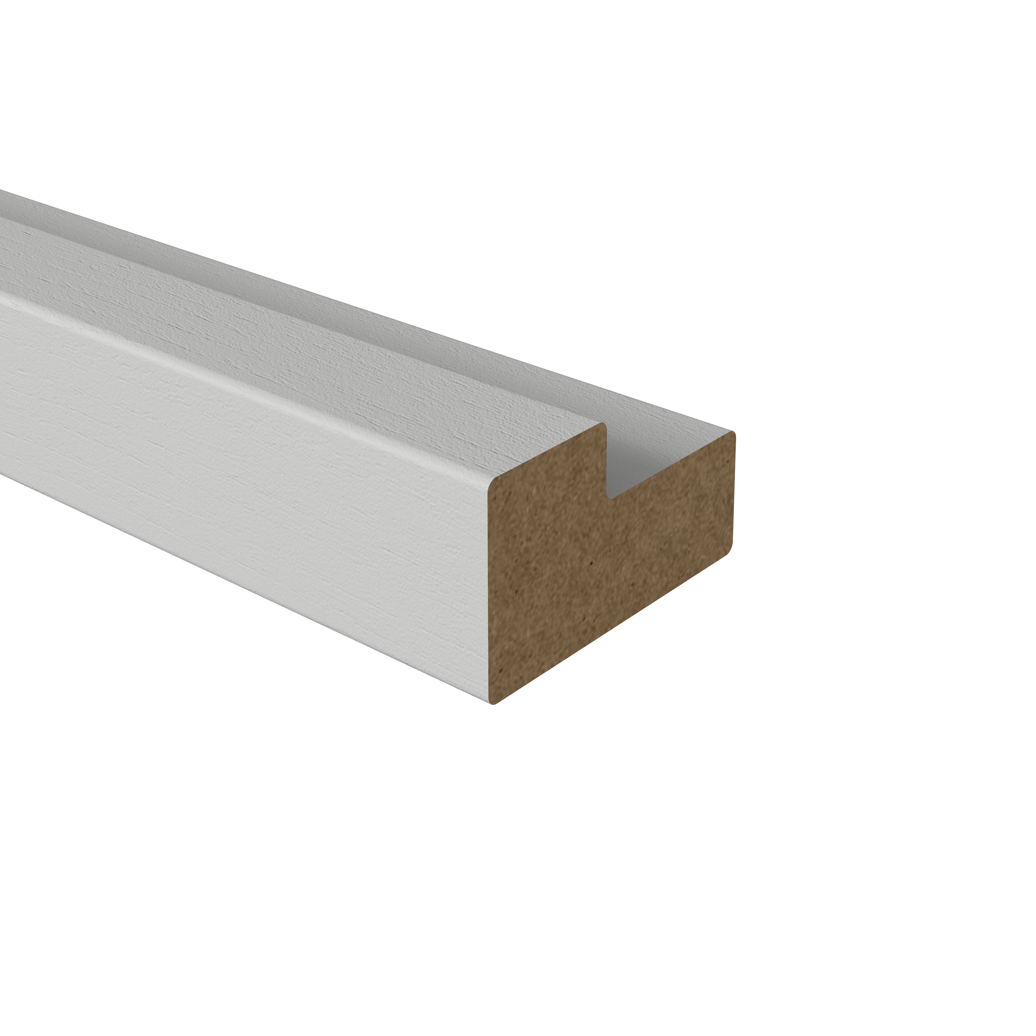 Tydeman Matt grey Straight Cornice & pelmet, (L)2400mm (H)30mm