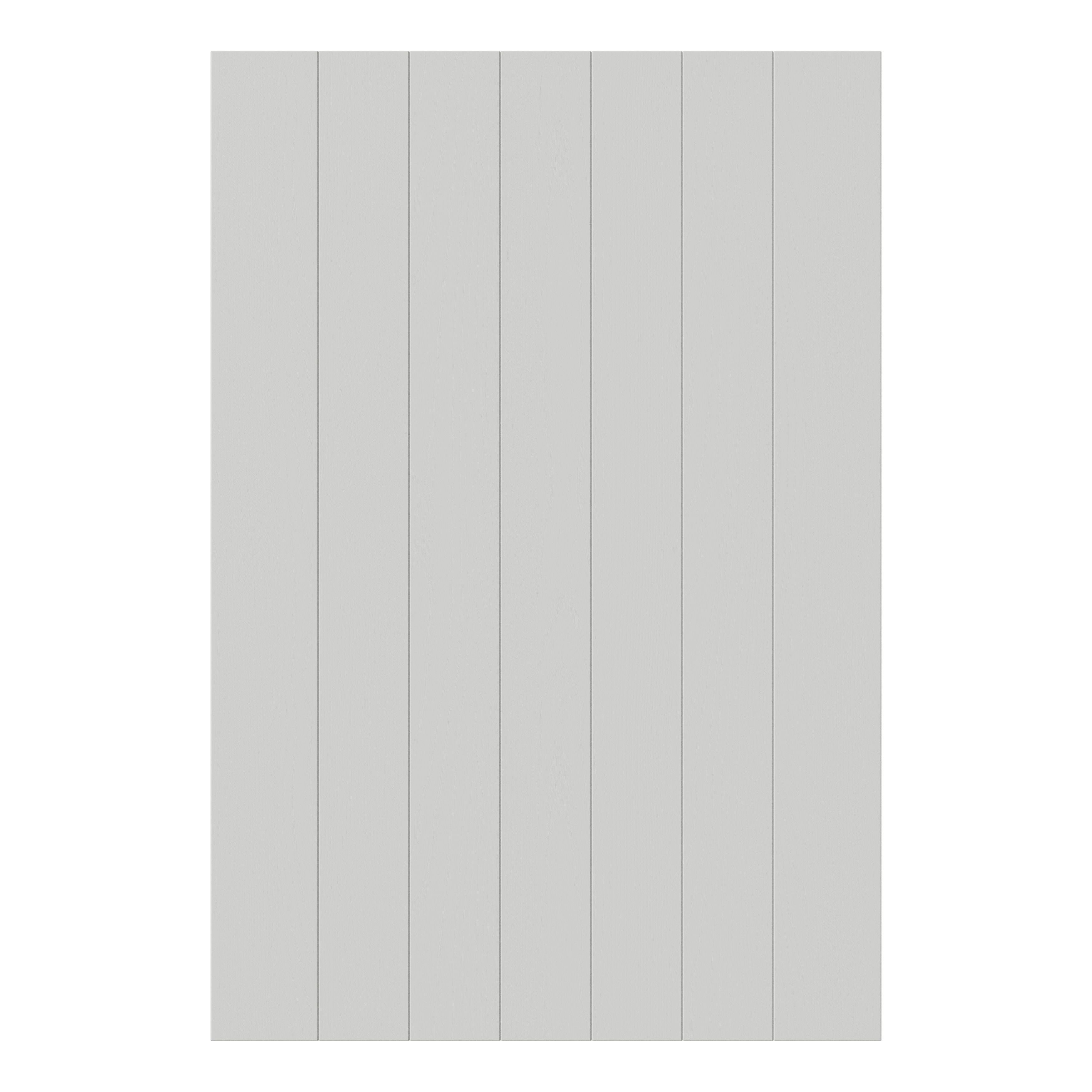 Tydeman Matt light grey Tall Clad on wall panel (H)1500mm (W)350mm