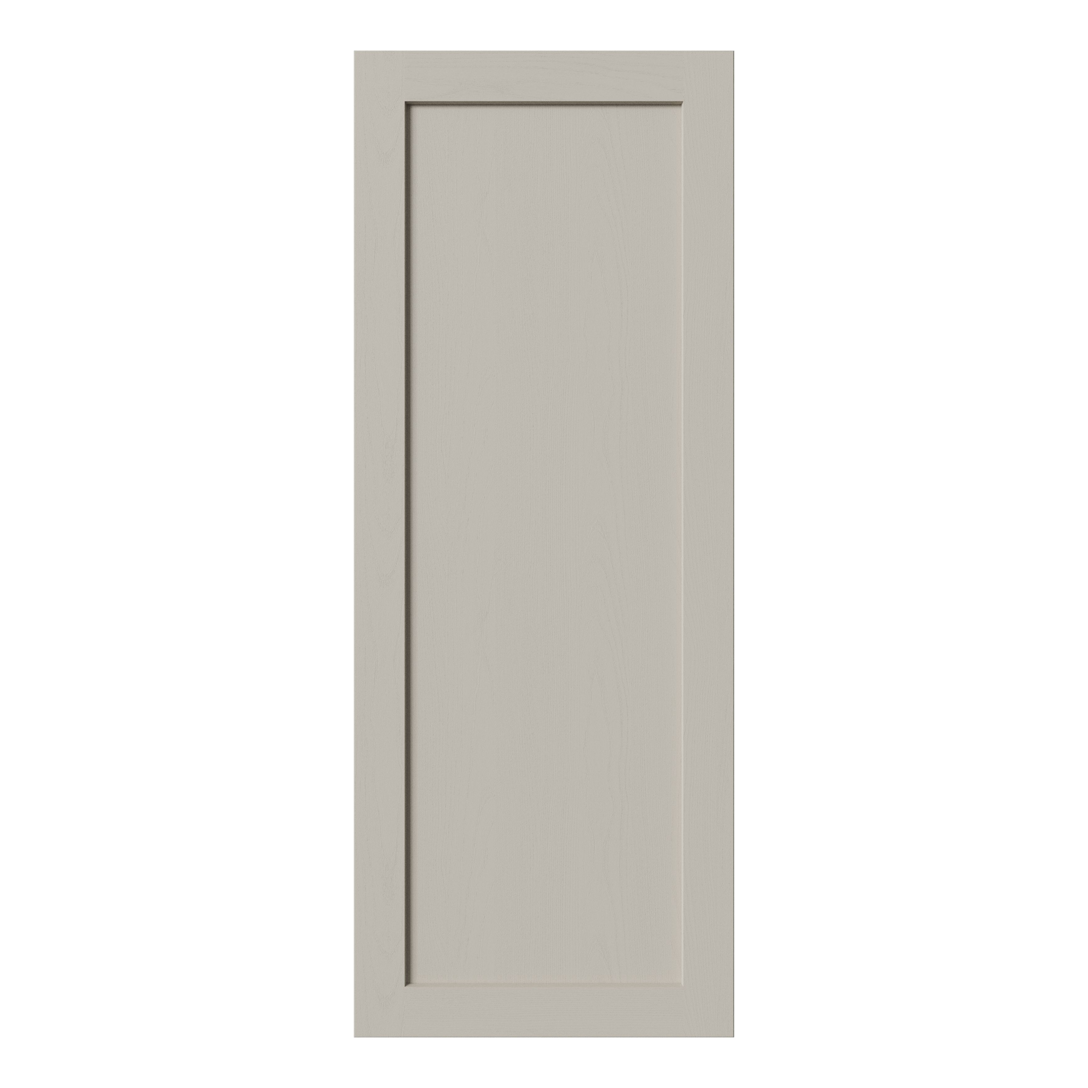 Tydeman Matt pebble Shaker 70:30 Larder Cabinet door (W)500mm (H)1287mm ...