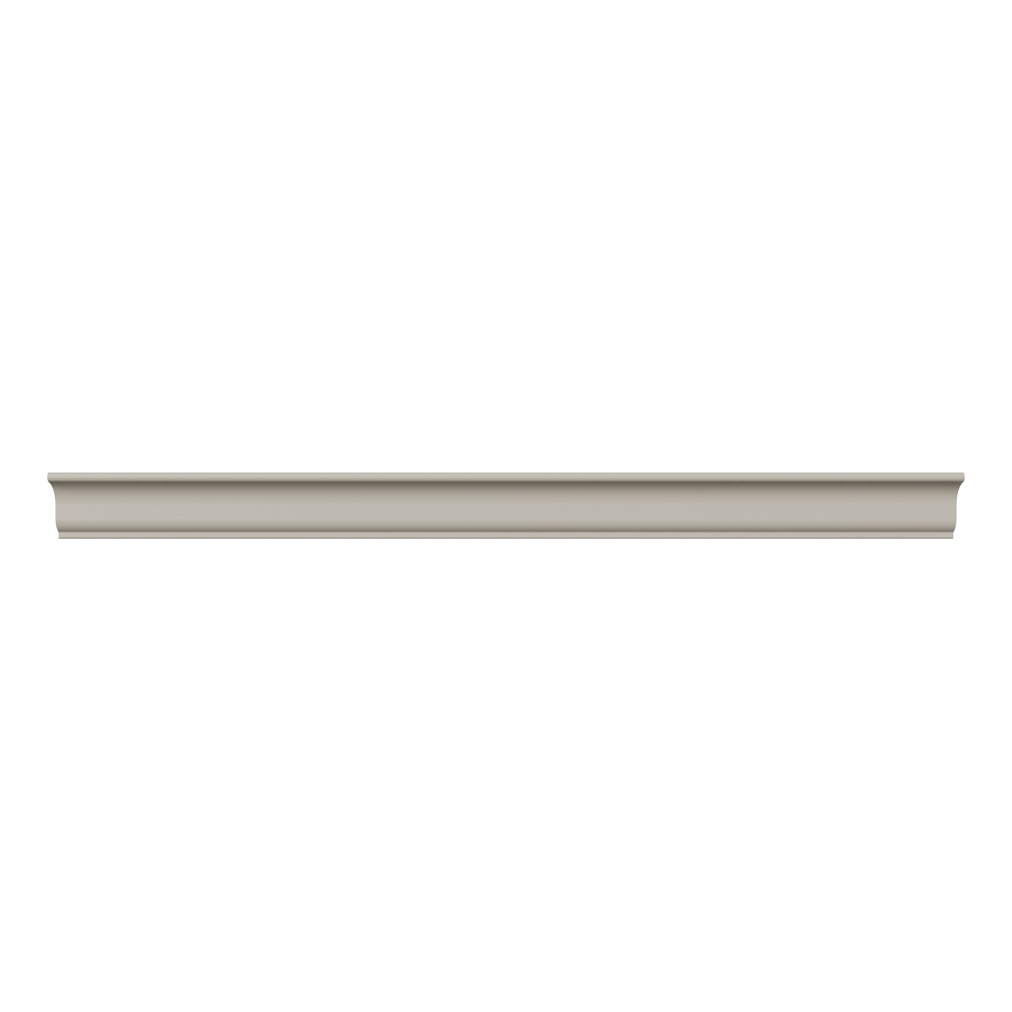 Tydeman Matt pebble Straight Cornice, (L)2400mm (H)74mm