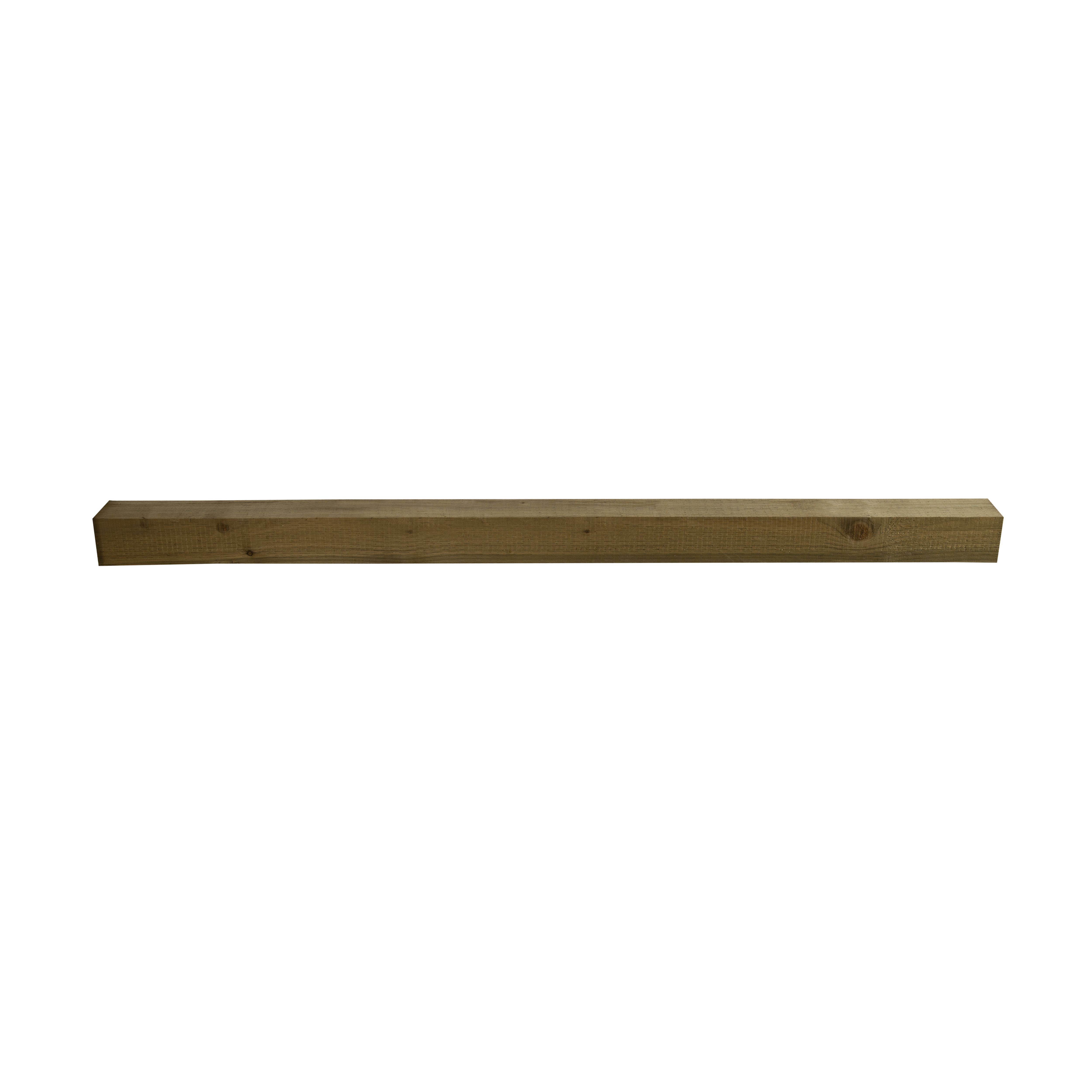 UC4 Green Square Wooden Fence post (H)1.8m (W)100mm, Pack of 3 | DIY at B&Q
