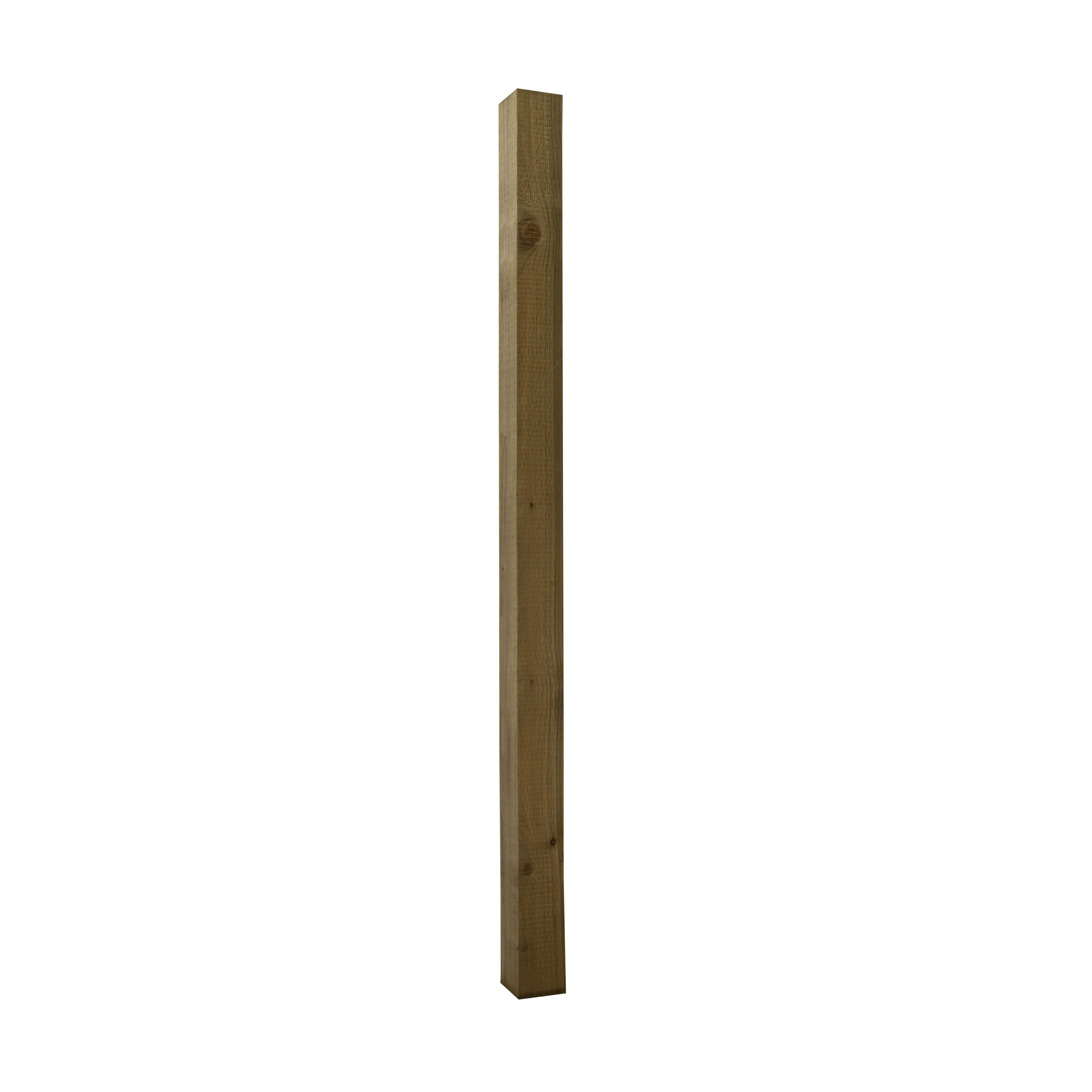 UC4 Green Square Wooden Fence post (H)1.8m (W)100mm, Pack of 4 | DIY at B&Q