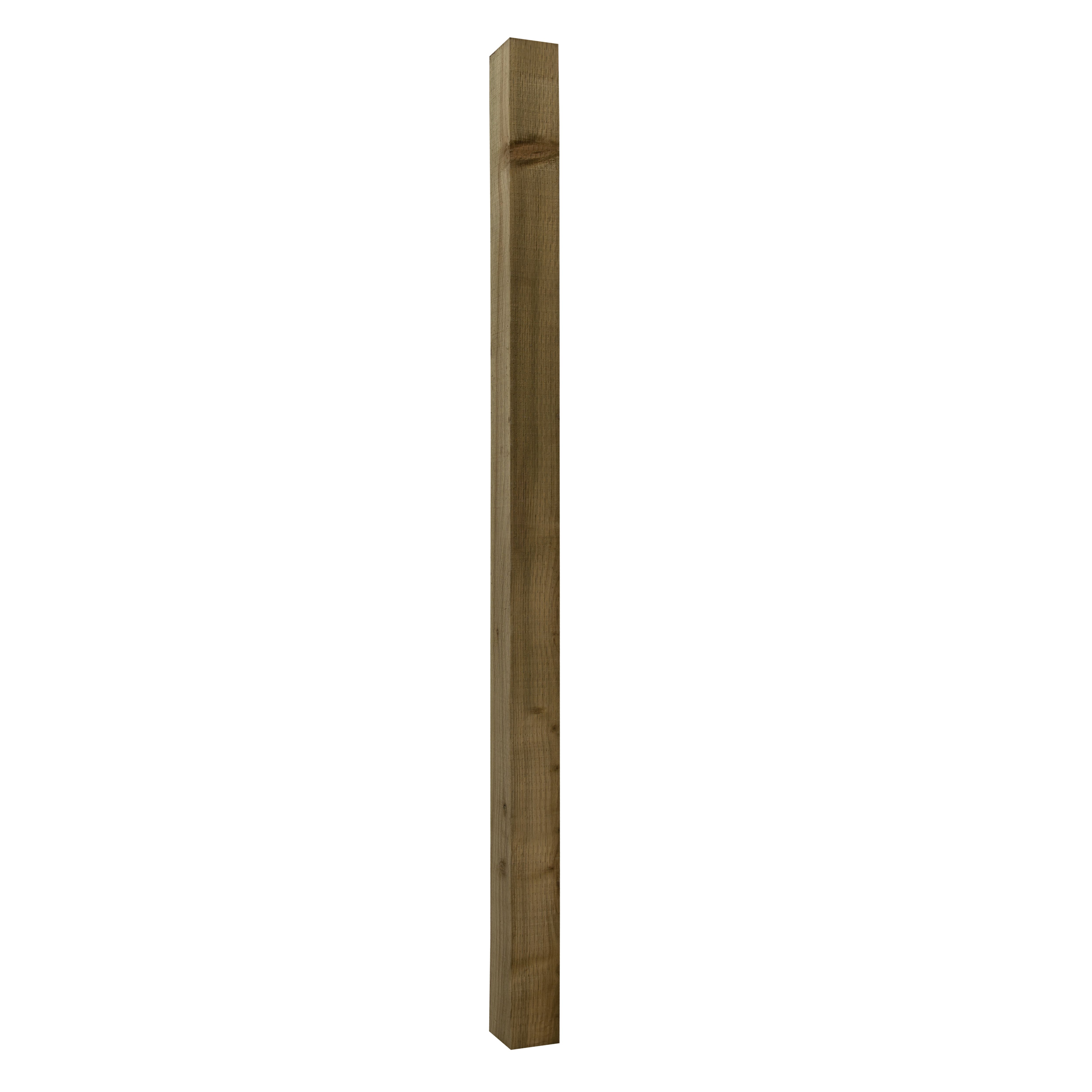UC4 Green Square Wooden Fence post (H)2.1m (W)100mm, Pack of 5 | DIY at B&Q