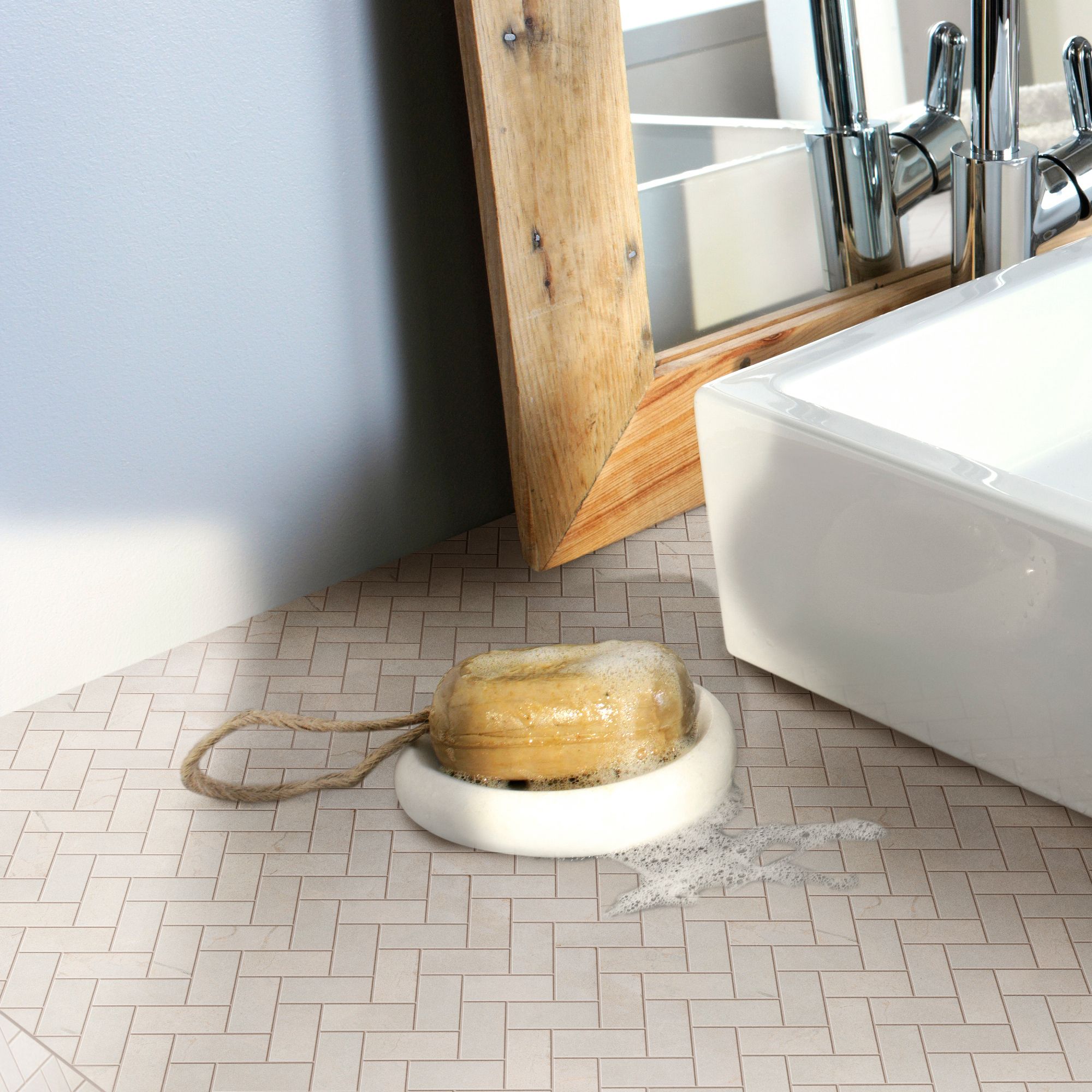 Ultimate marble Crema marfil Polished Matt Marble effect Porcelain ...