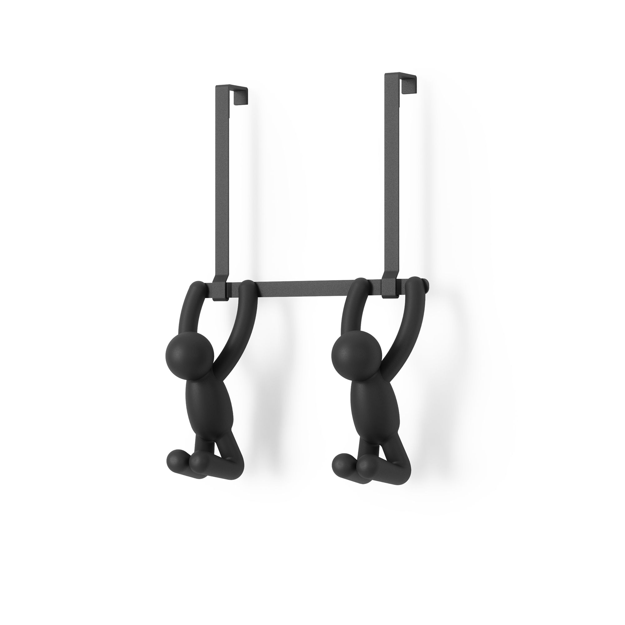 Umbra Buddy Matt Black ABS plastic Round Double Hook (H)304.8mm (W)107.95mm