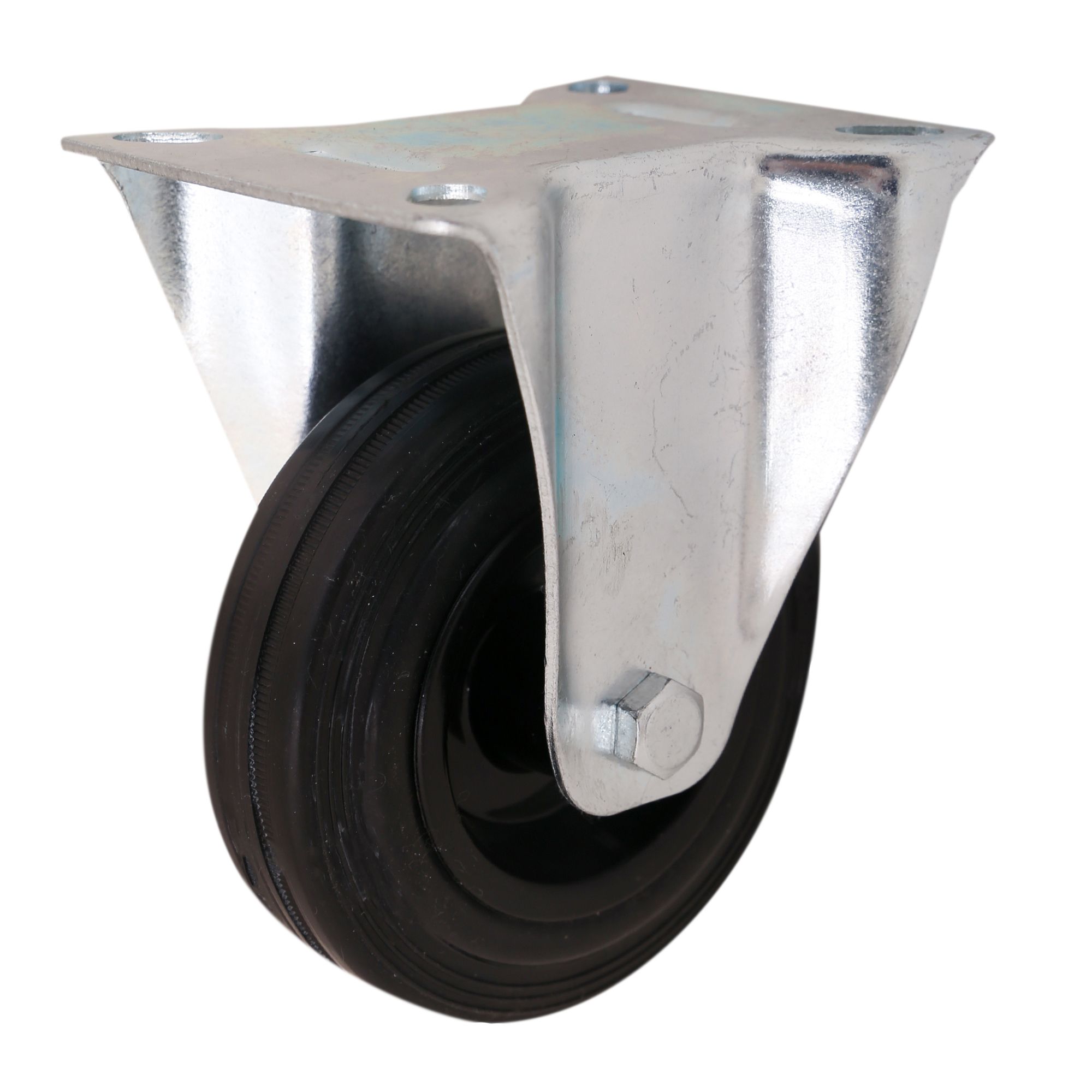 Unbraked Heavy duty Fixed Castor WC44, (Dia)100mm (H)127mm (Max. Weight ...