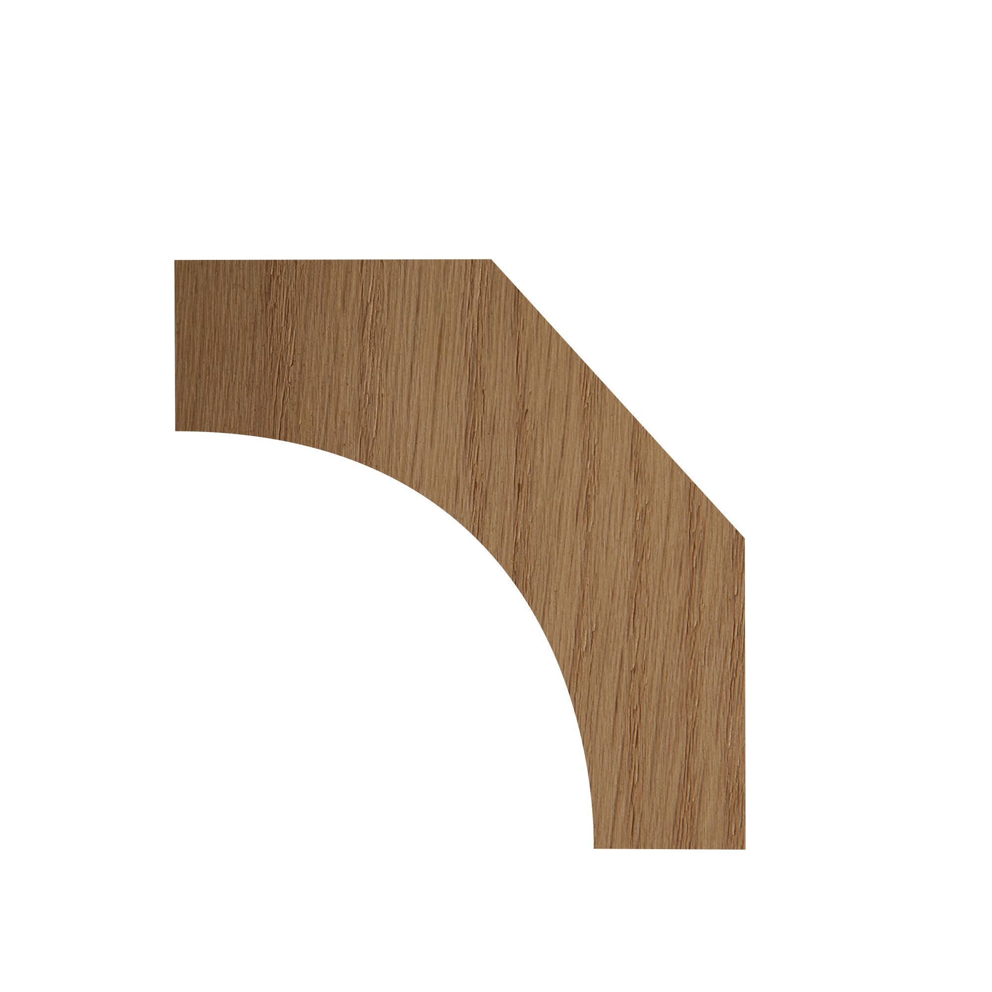 Unfinished Natural Oak Scotia Moulding (L)2400mm (W)18mm (T)18mm