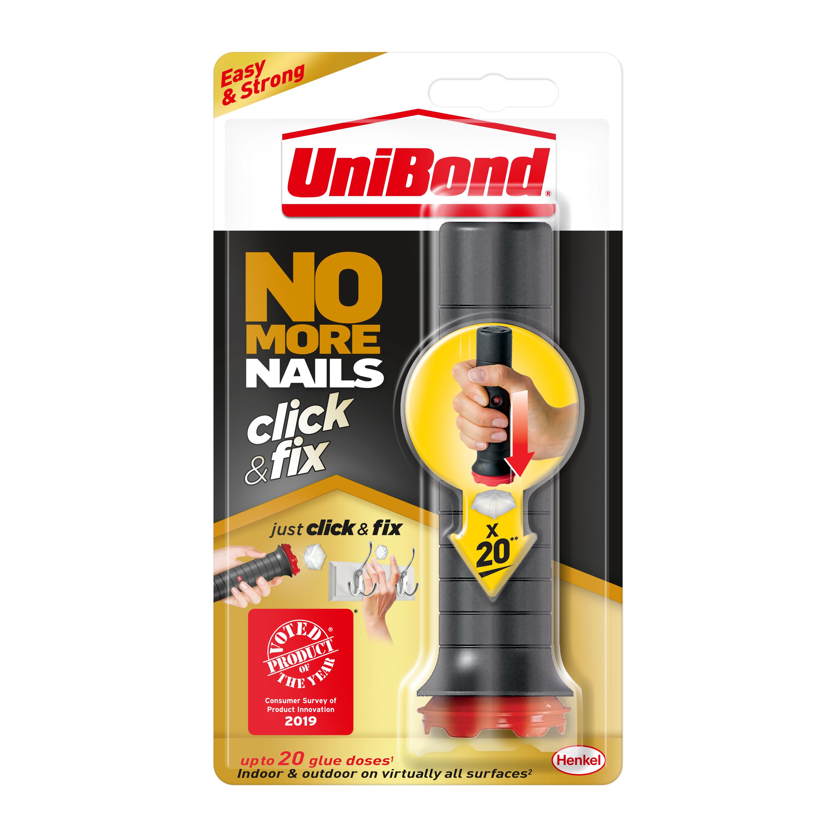 UniBond Click & Fix Solvent-free White Grab adhesive 30ml | DIY at B&Q