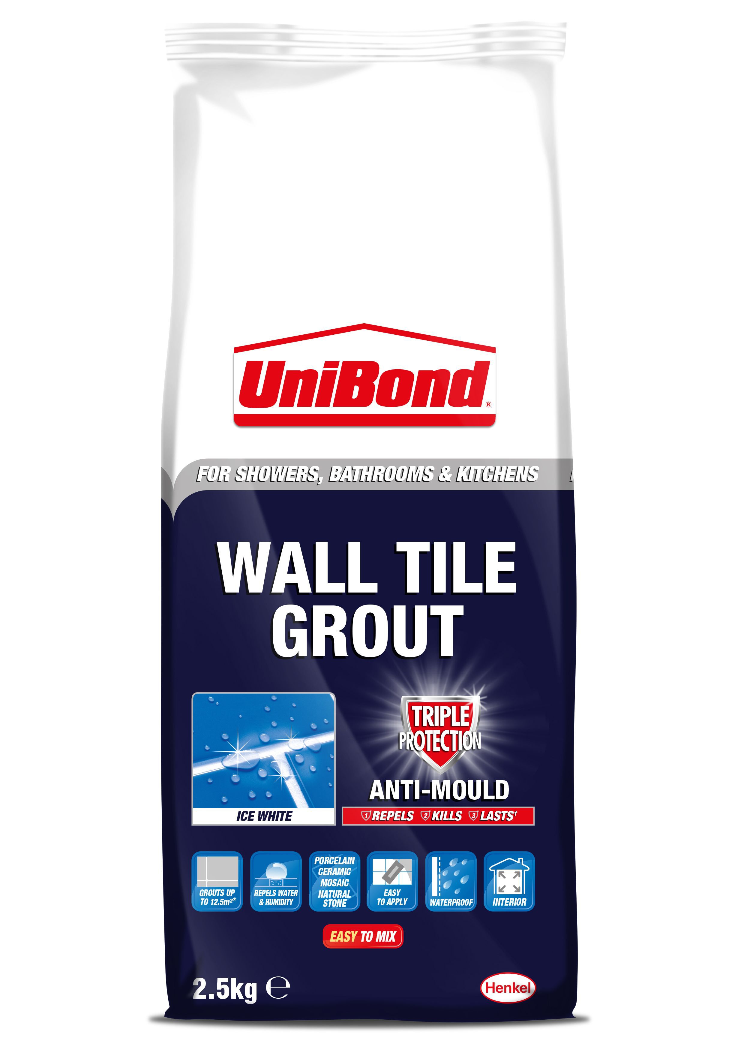 UniBond Ice white Grout, 2.5kg