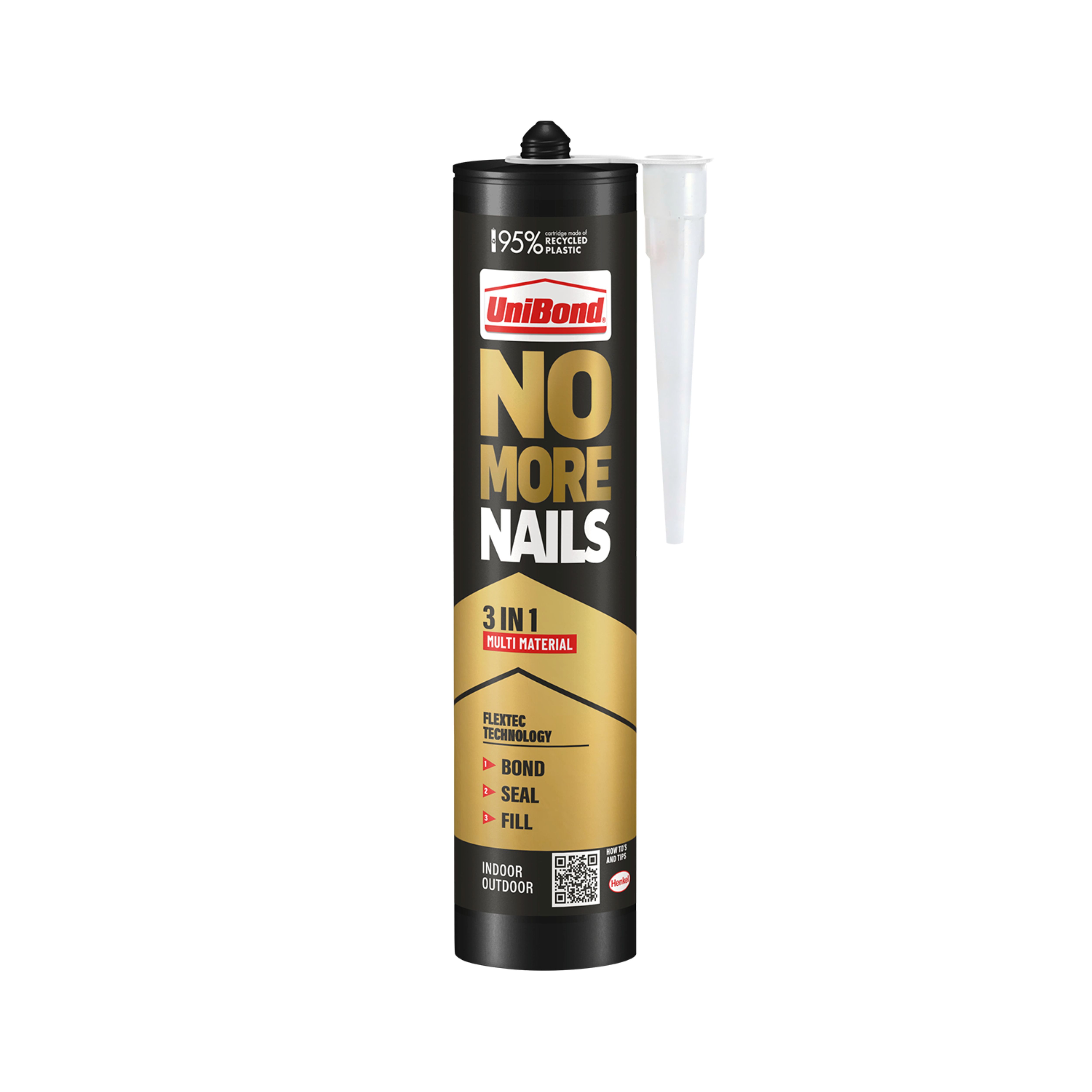 UniBond No More Nails 3in1 White Grab adhesive & sealant 280ml