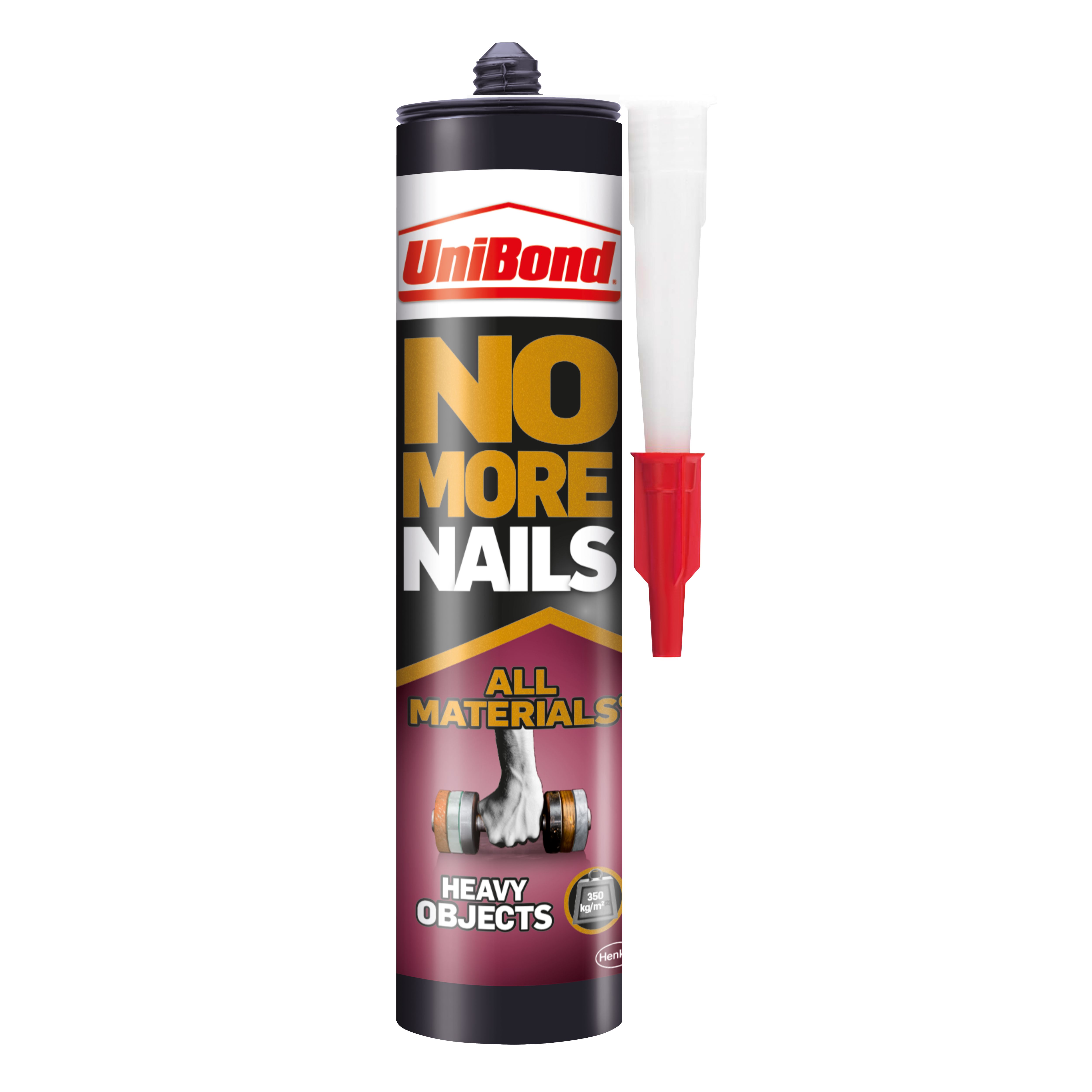 UniBond No More Nails Heavy Objects Solvent-free White All materials ...