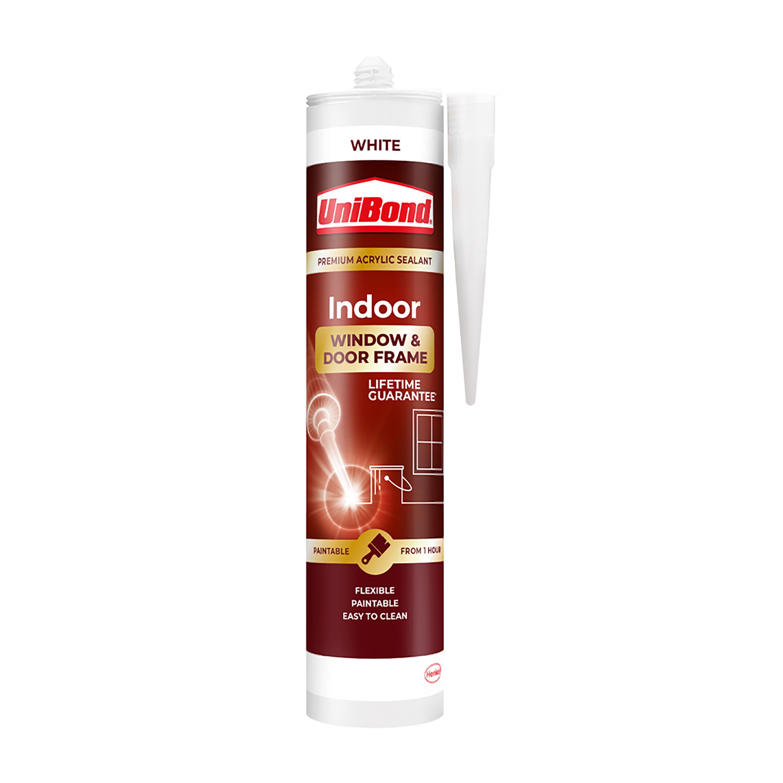 UniBond Perfect finish White Acrylic-based General-purpose Sealant ...