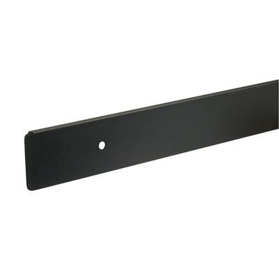 Unika Black Aluminium Worktop end cap (H)38mm (W)5mm | DIY at B&Q