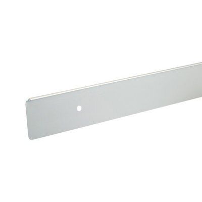 Unika Silver effect Worktop end cap (H)38mm (W)5mm