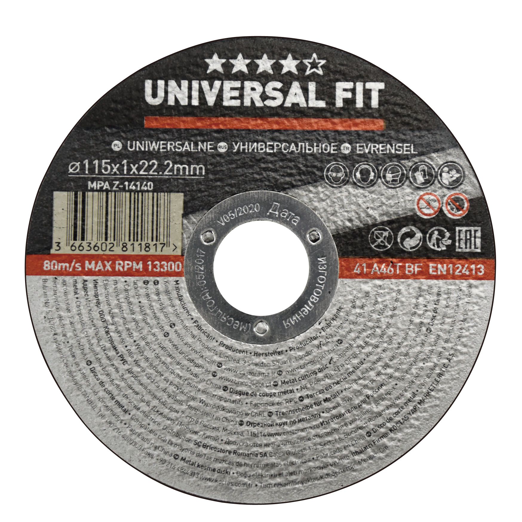Universal Cutting disc (Dia)115mm | DIY at B&Q