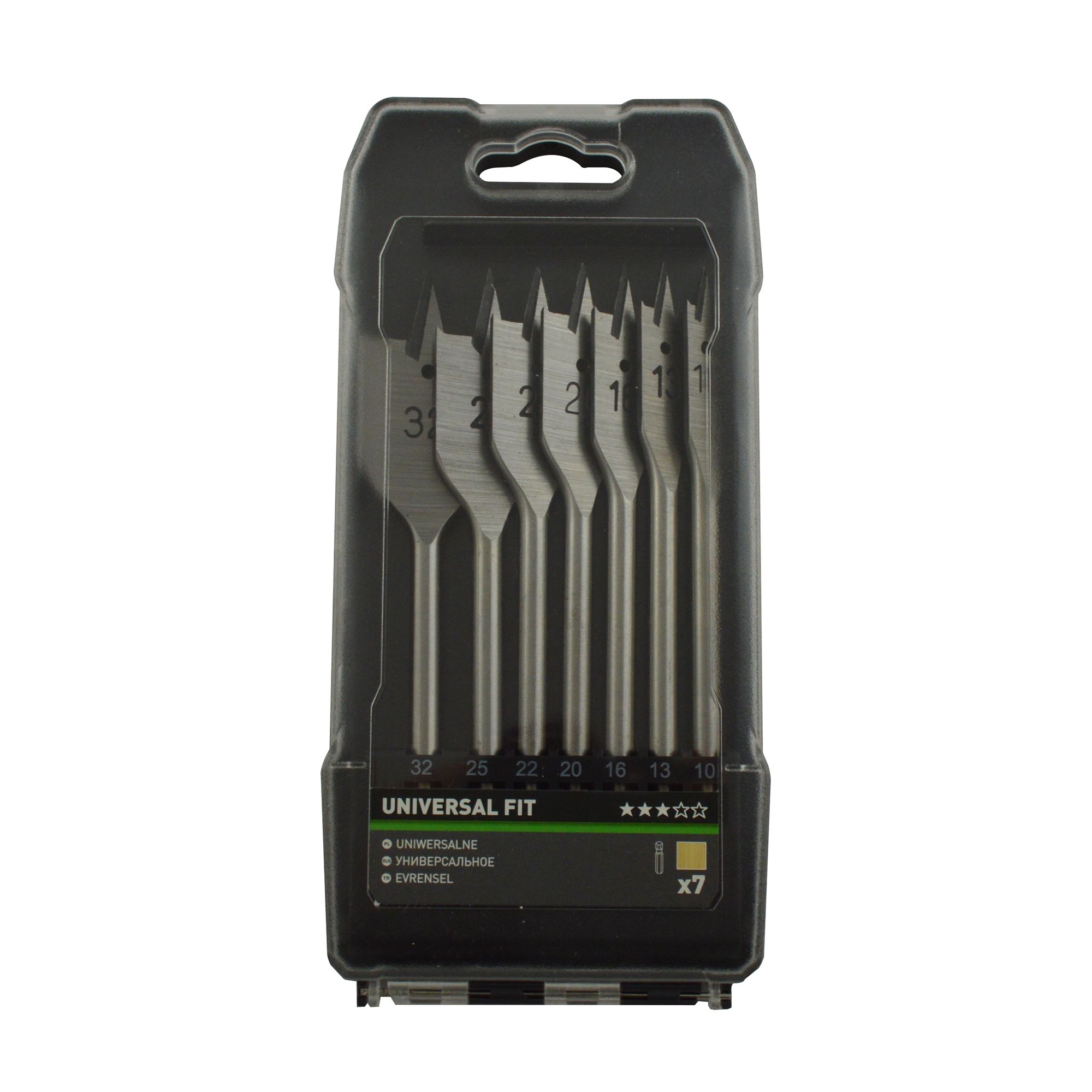 Universal Flat wood drill bit (7 piece)