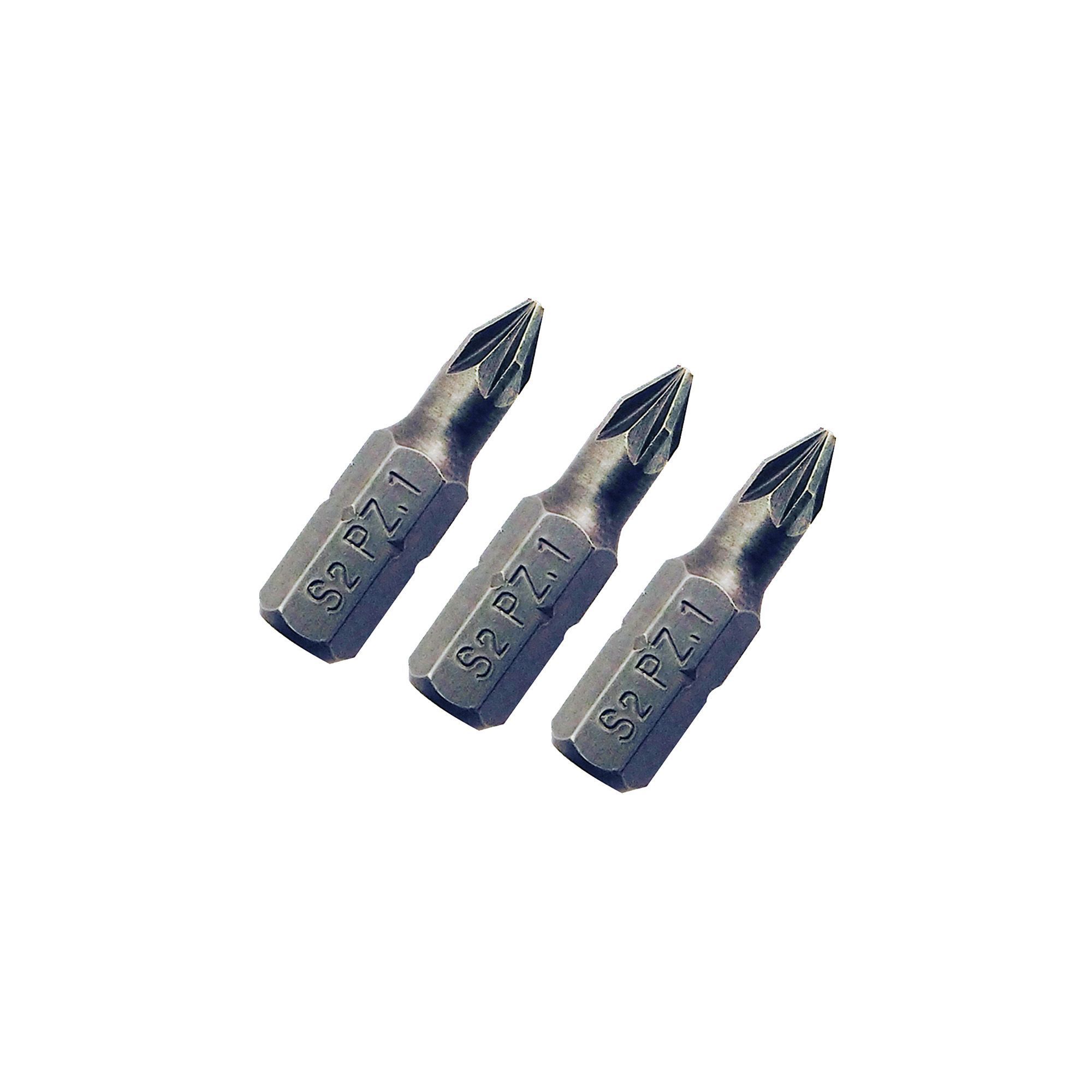 Universal PZ Screwdriver bits (L)25mm, Pack of 3 | DIY at B&Q