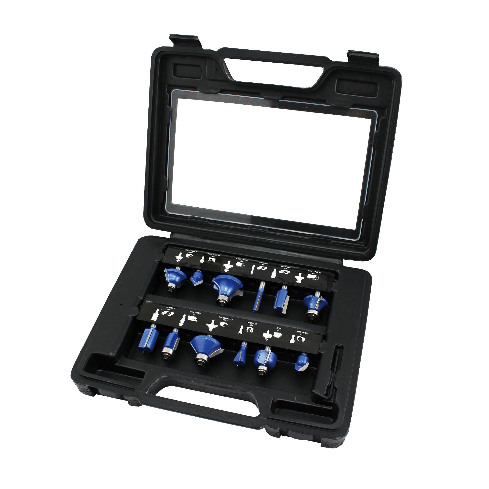 Universal ¼" shank 12 piece Cutter kit ROU84530 | DIY at B&Q