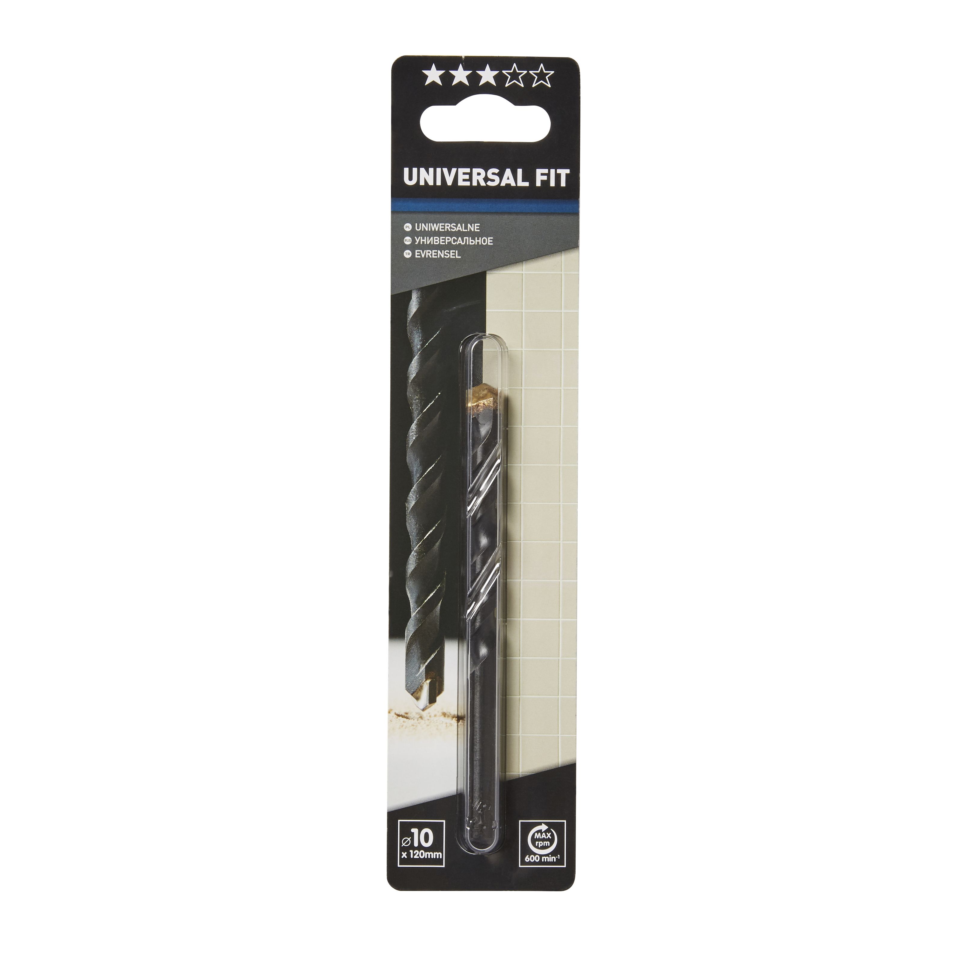Universal Tile drill bit (Dia)10mm (L)120mm