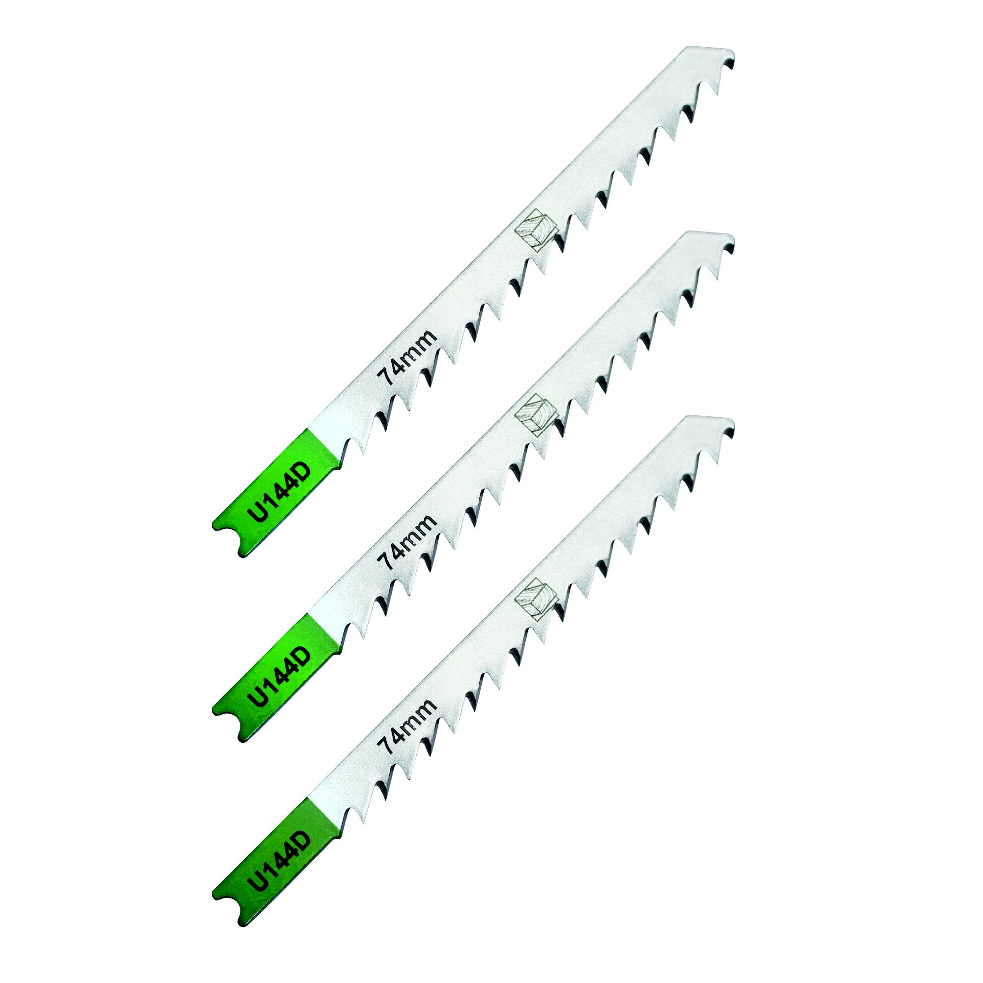 Universal U-shank Jigsaw blade SJG53318 (U144D) 100mm, Pack of 3 | DIY ...