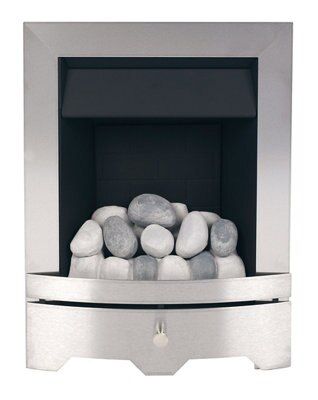 Valor Seattle Silver & black Gas Fire | DIY at B&Q