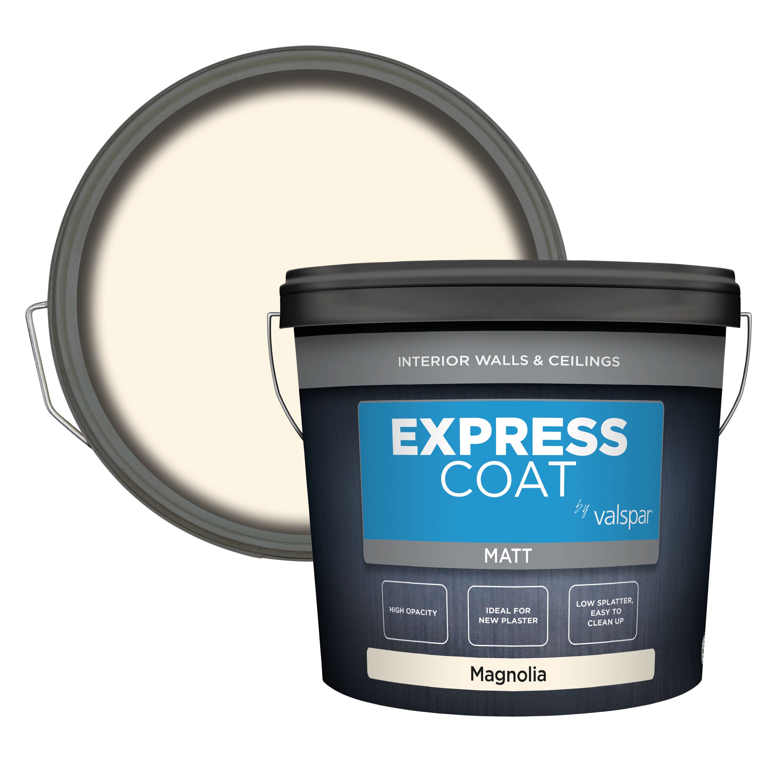 Valspar Express Coat Magnolia Matt Wall paint, 10L | DIY at B&Q