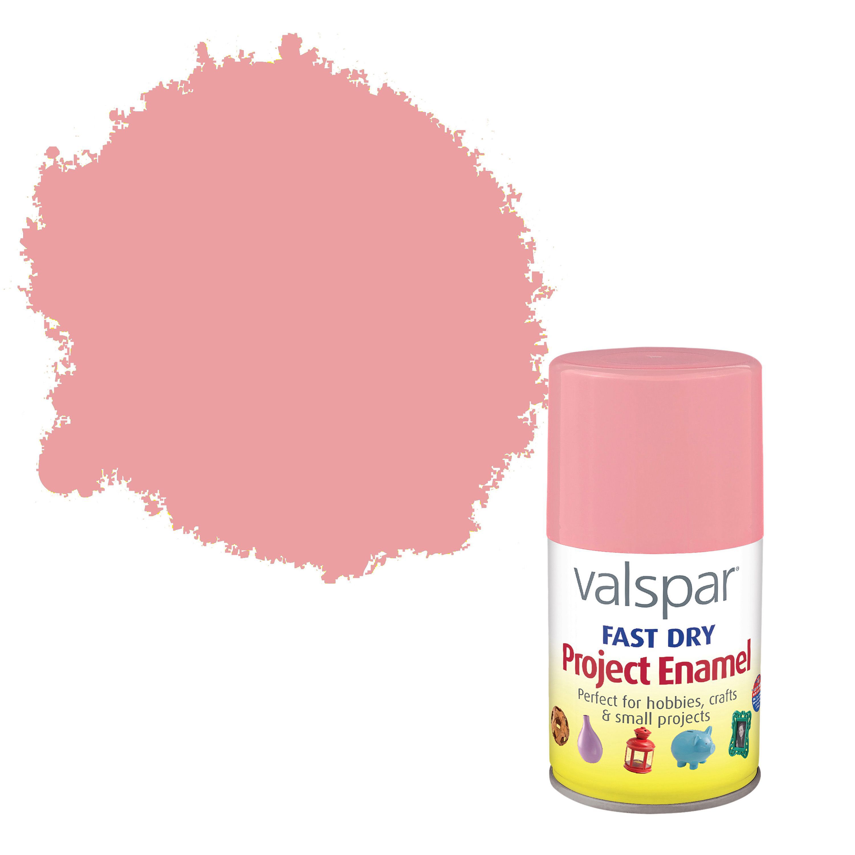 Valspar Fast dry Hot pink Satin Enamel spray paint 100 ml | DIY at B&Q
