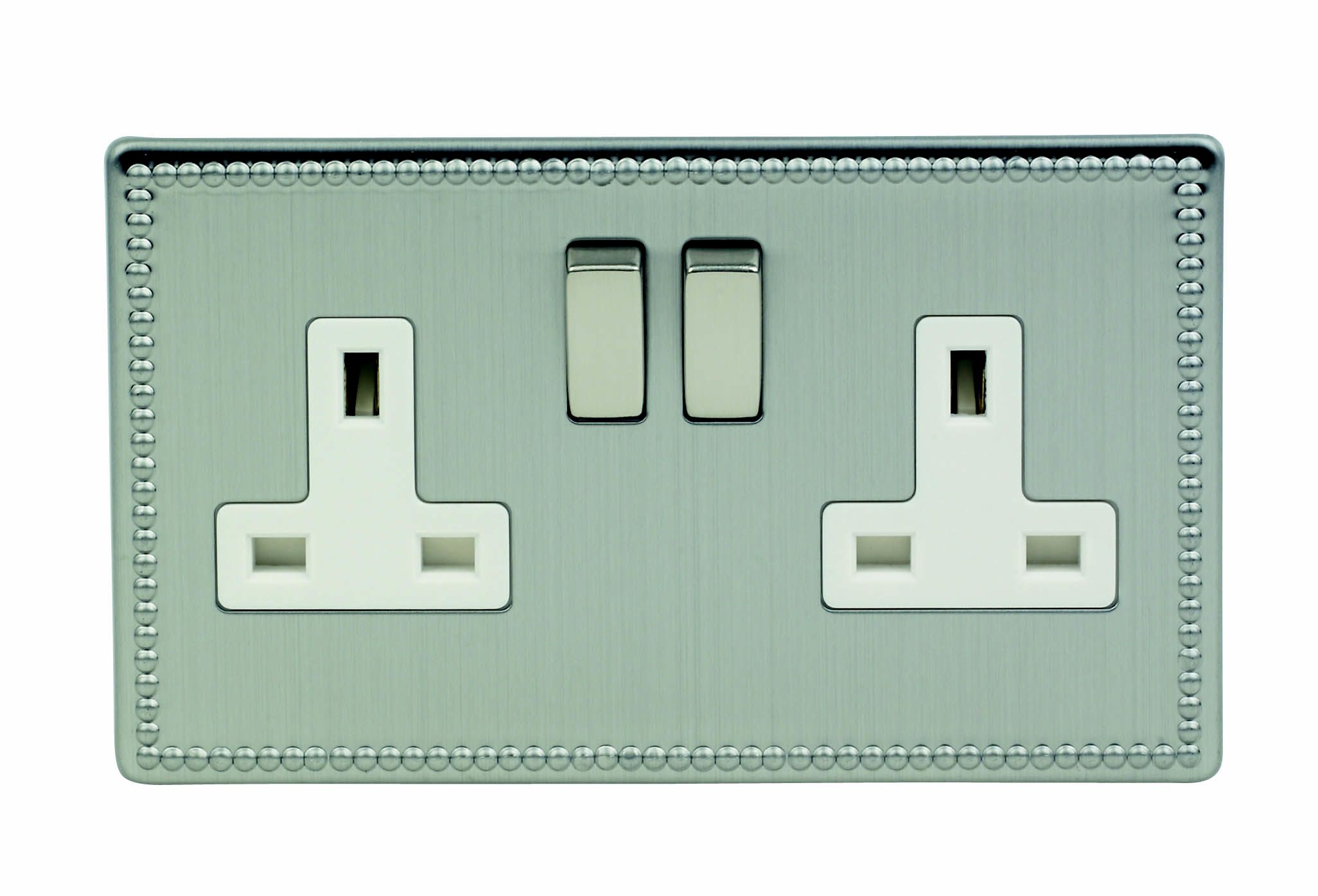 Varilight 13A Socket & White inserts | DIY at B&Q