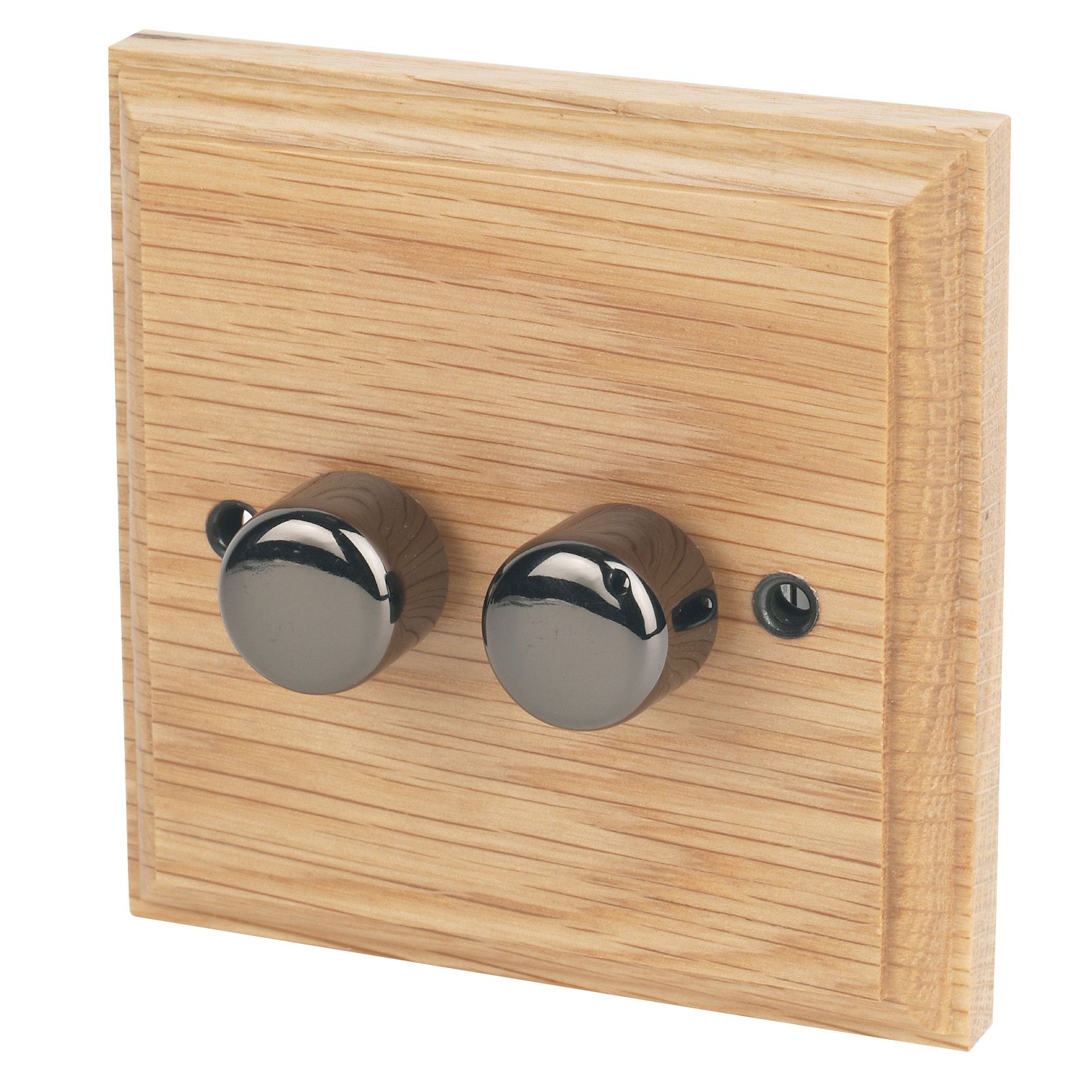 Varilight Oak profile Double 2 way Dimmer switch
