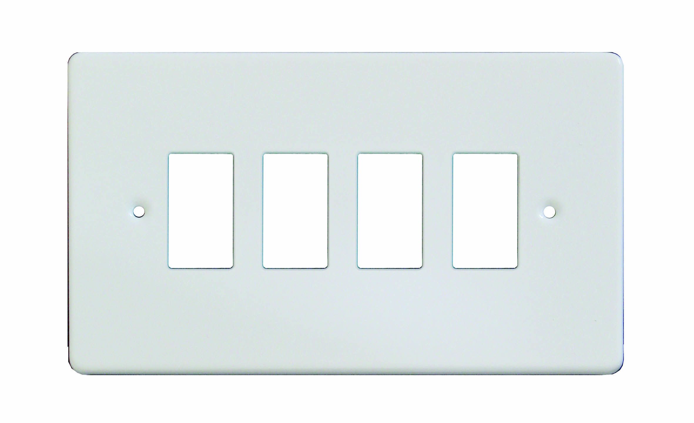 Varilight White Modular front plate | DIY at B&Q