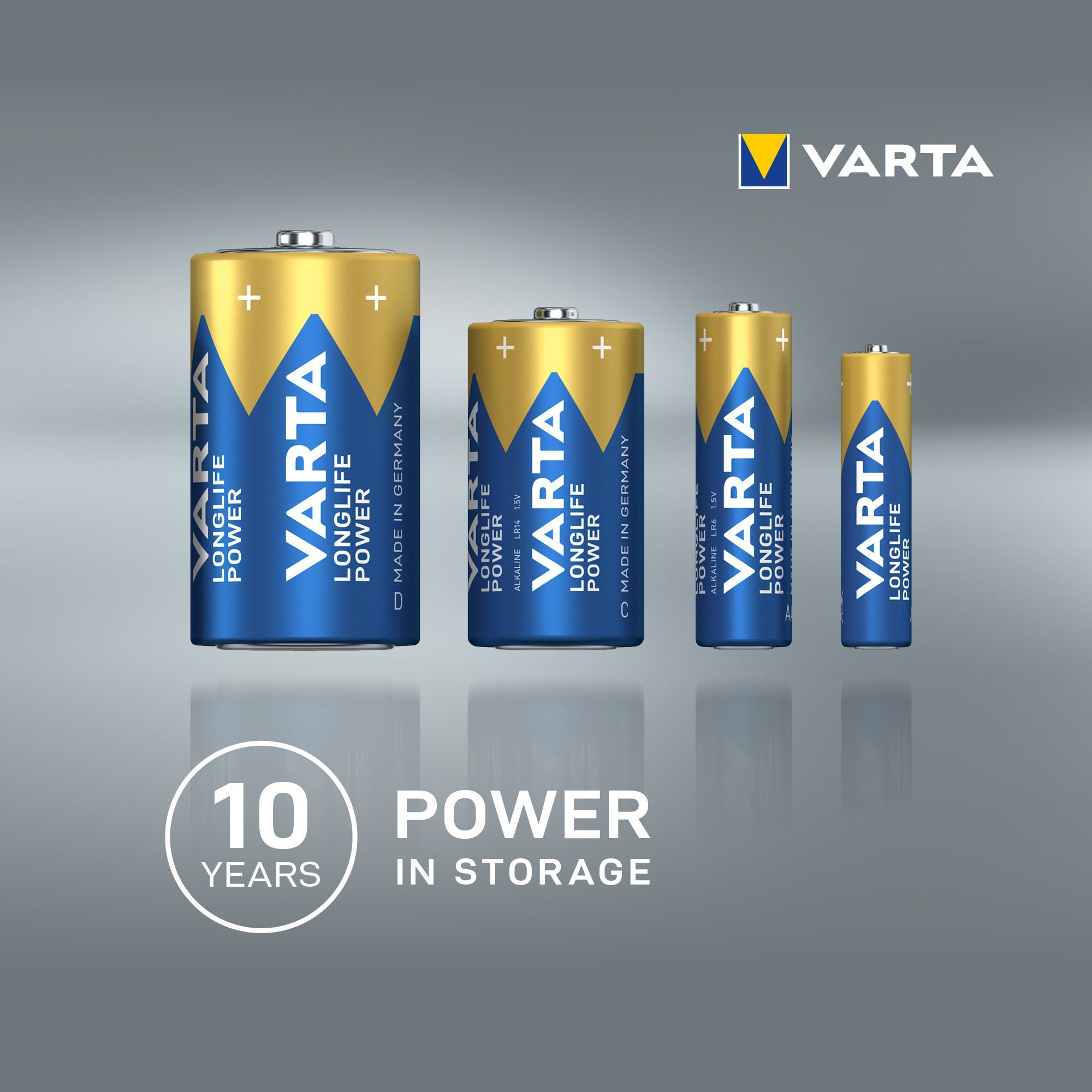 VARTA 1.5V 1.27 BATTERIES, PACK OF 6