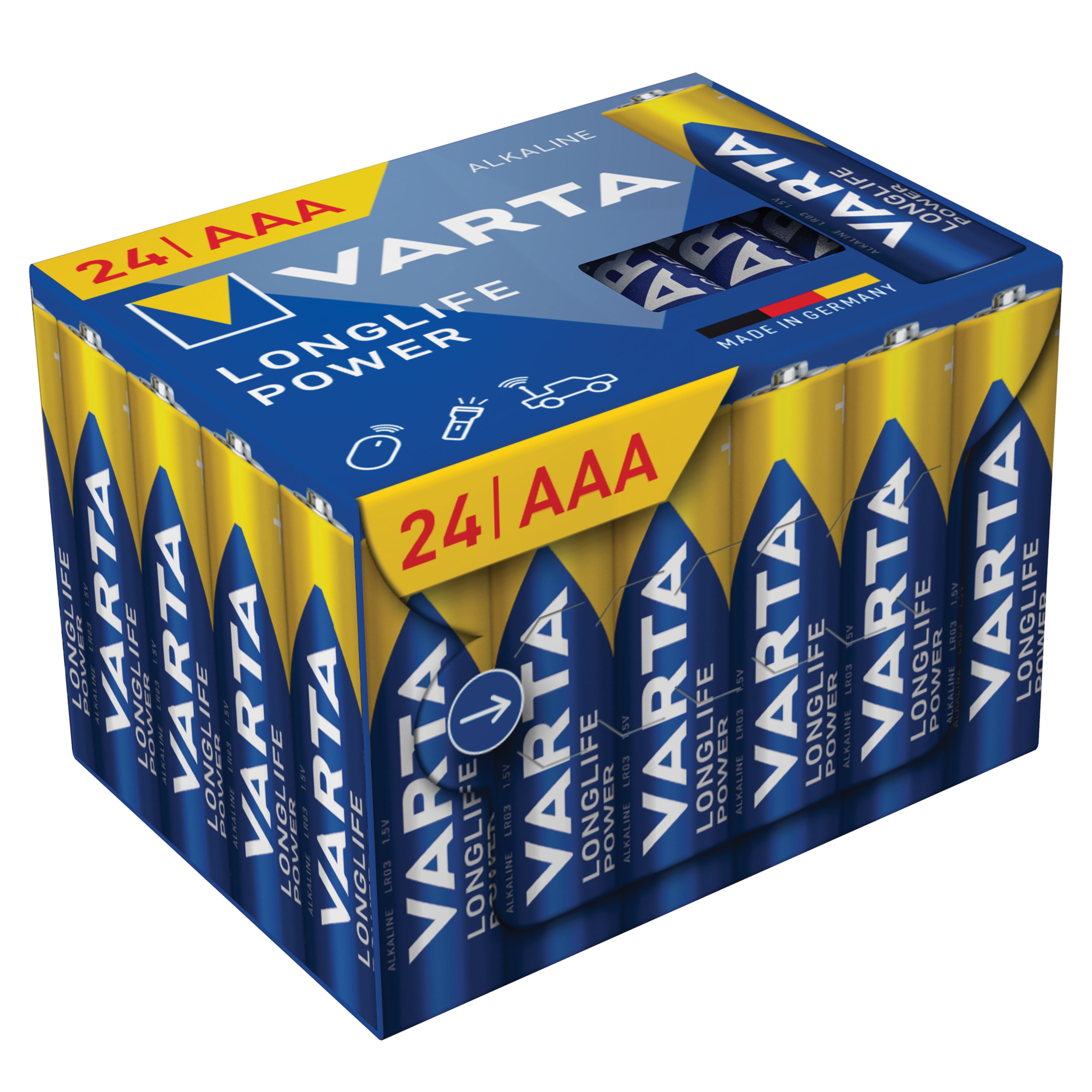 Varta 1.5V AAA Batteries, Pack of 24