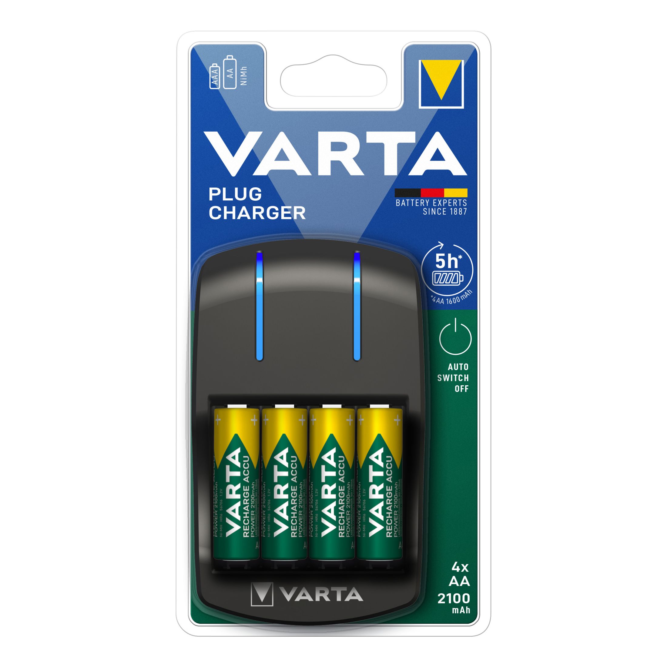 Varta 240V Battery charger with batteries | DIY at B&Q