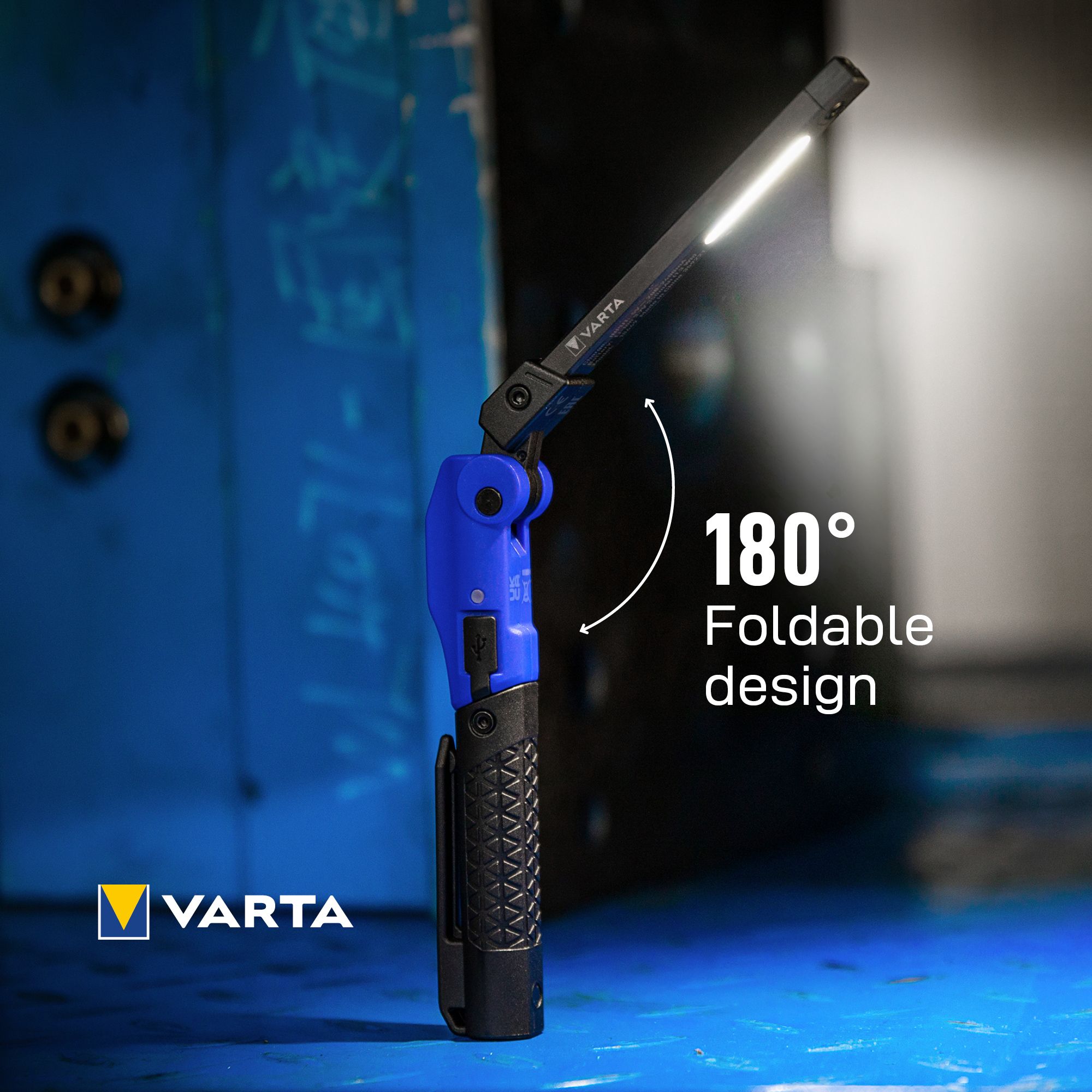 Varta Black Rechargeable 100lm LED Battery-powered Inspection torch