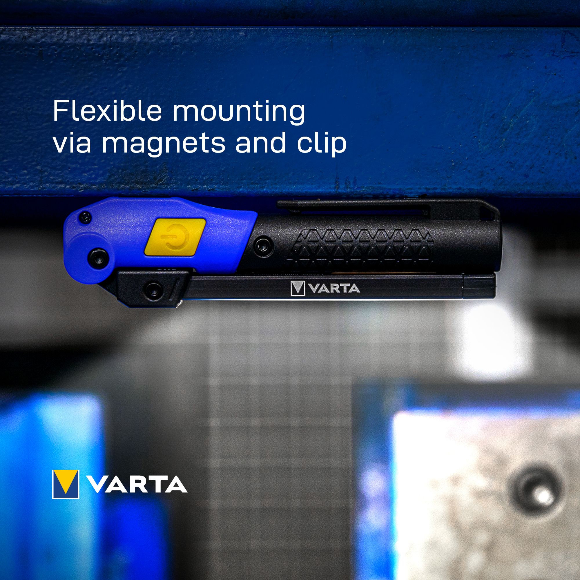 Varta Black Rechargeable 100lm LED Battery-powered Inspection torch