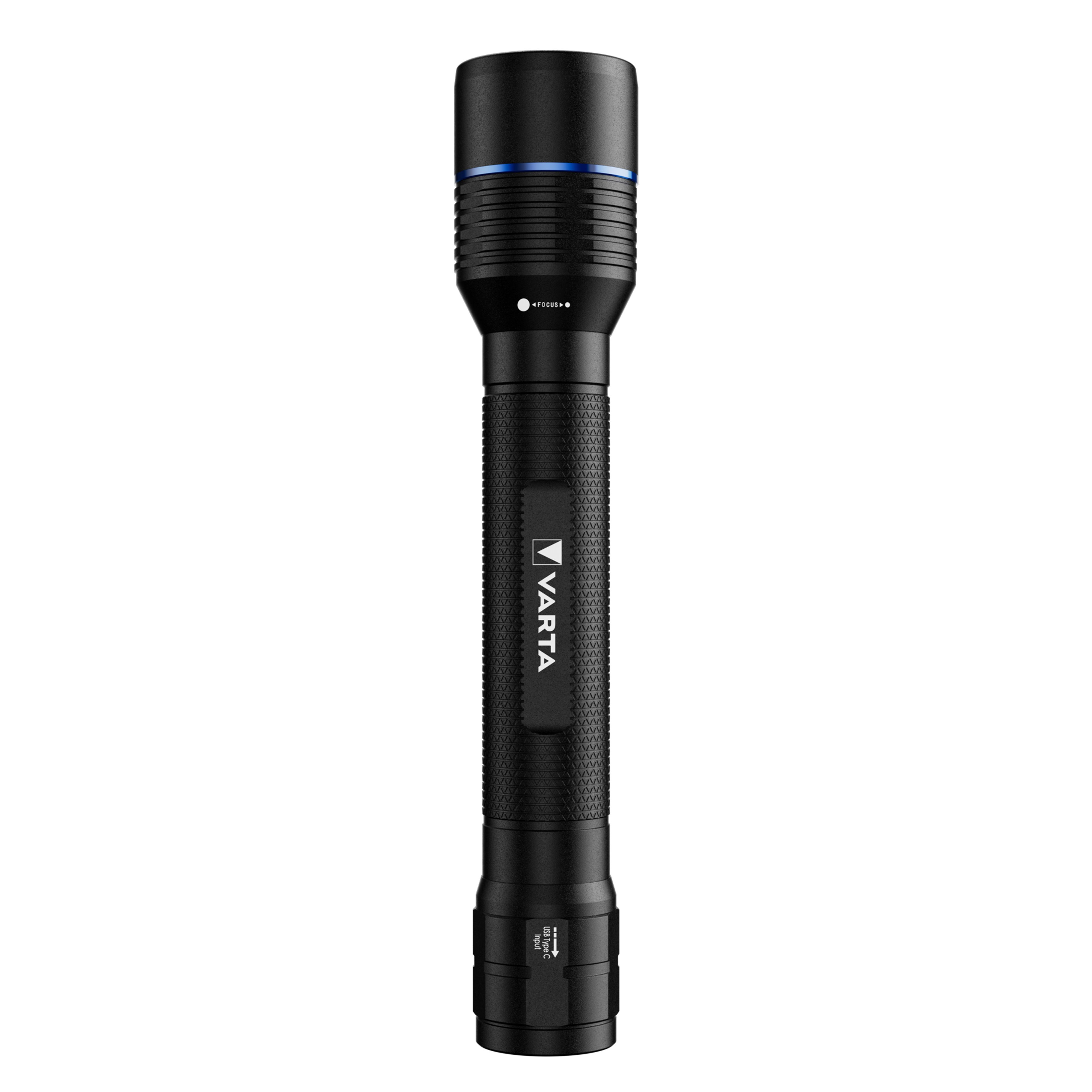 Varta Black Rechargeable 2000lm LED Battery-powered Portable flashlight