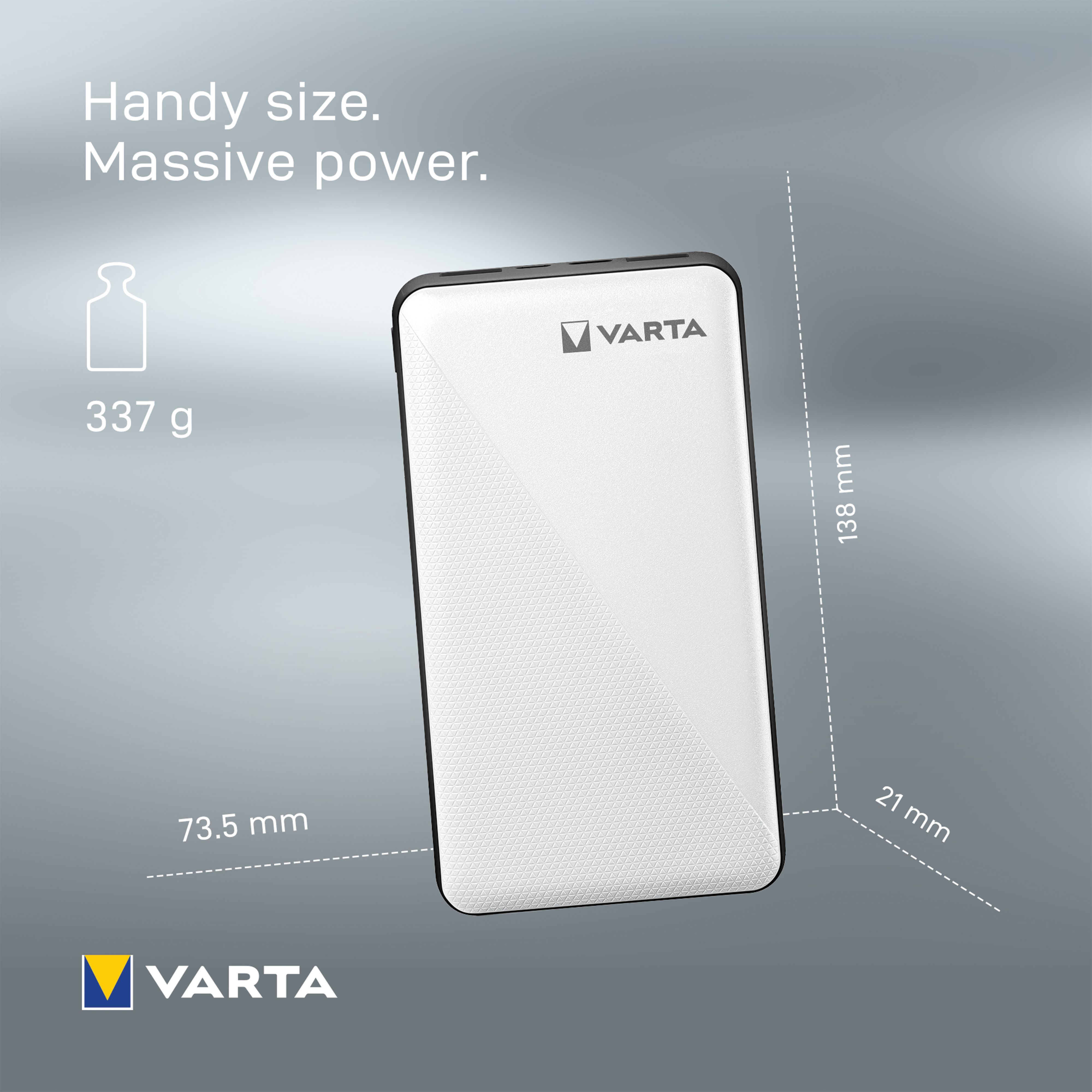 Varta Electrical White Portable Hybrid Power bank 15000mAh