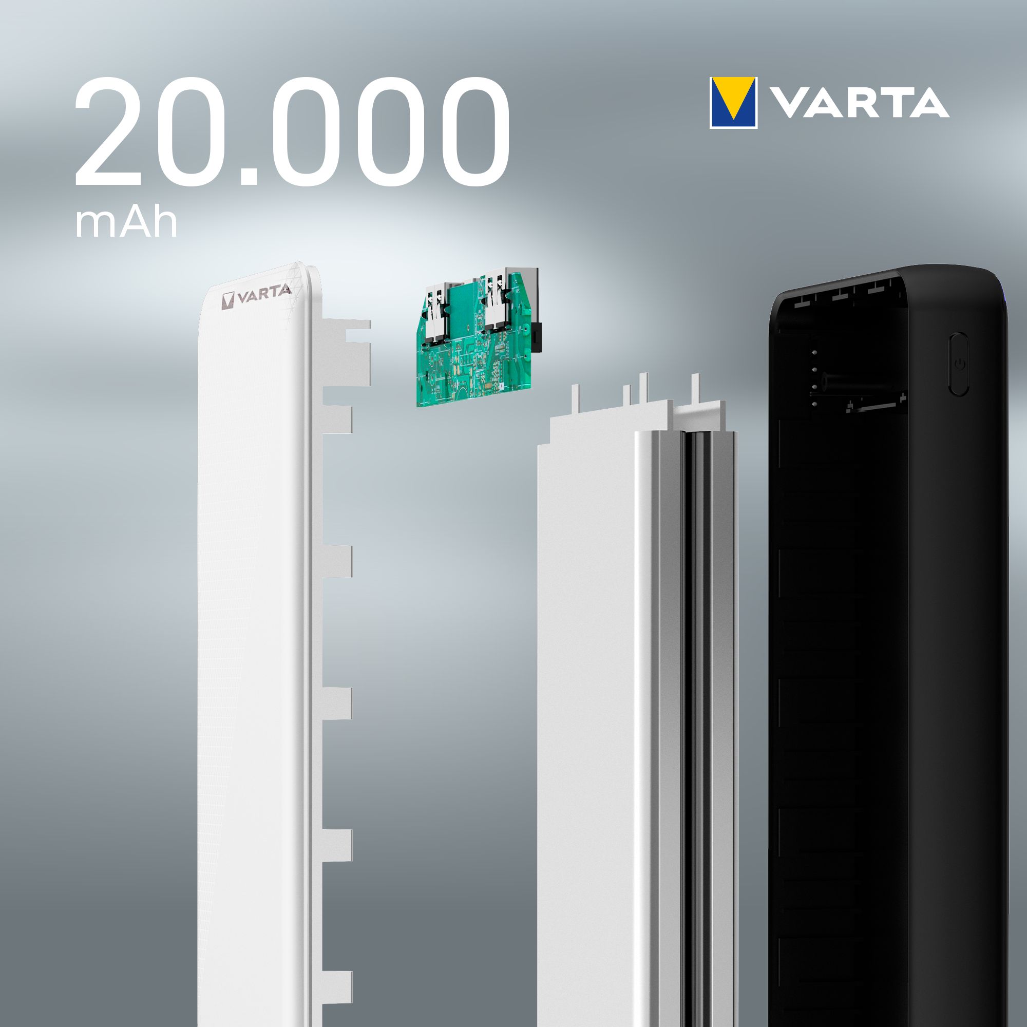Varta Electrical White Portable Hybrid Power bank 20000mAh