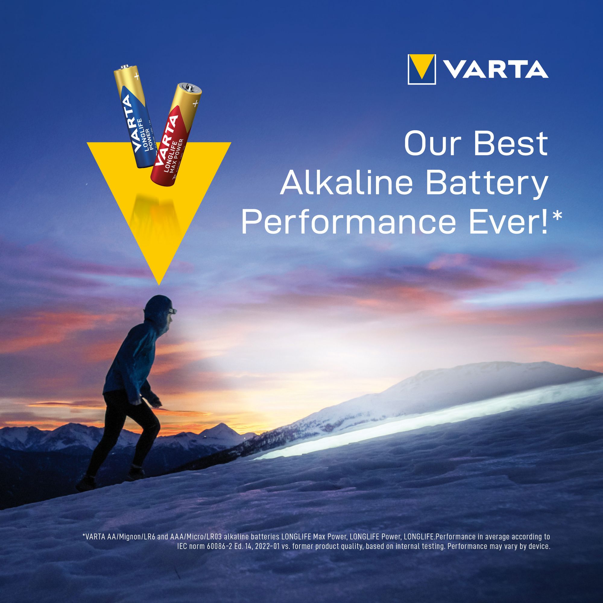 Varta Longlife Power 1.5V AAA Batteries, Pack of 40